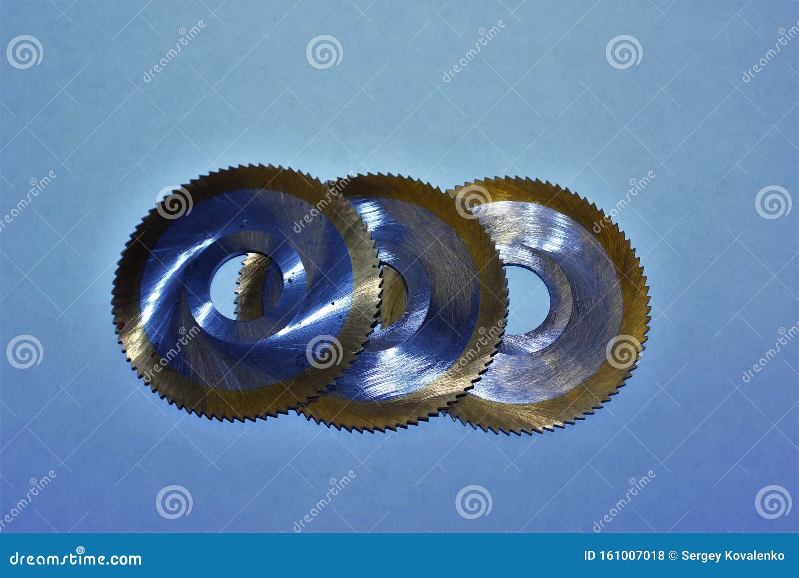 Three Round Milling Cutters for Metal Processing. Russia. Stock Photo ...