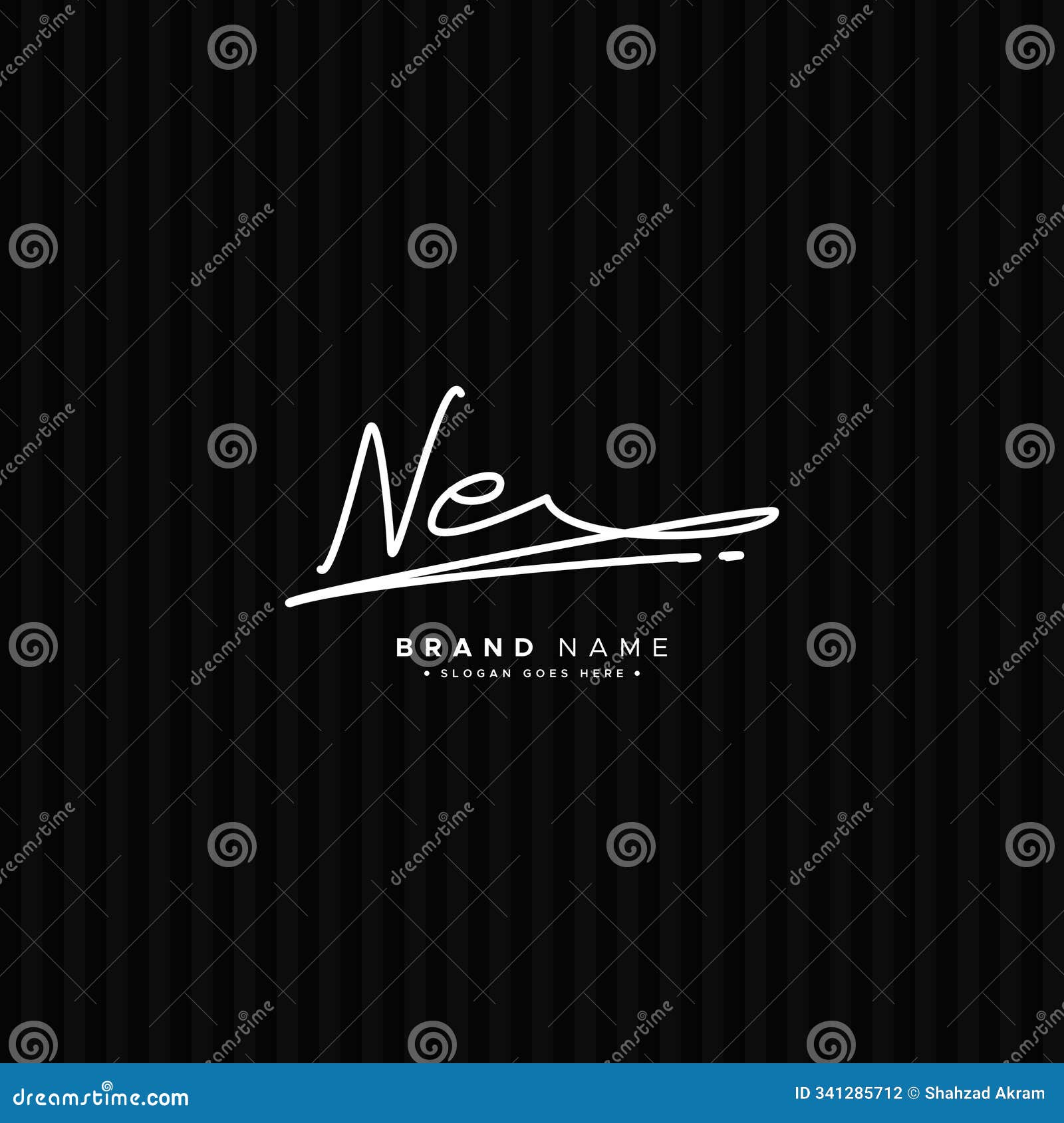 SM Signature Logo - Handwritten Vector Logo Template For SM Alphabet ...