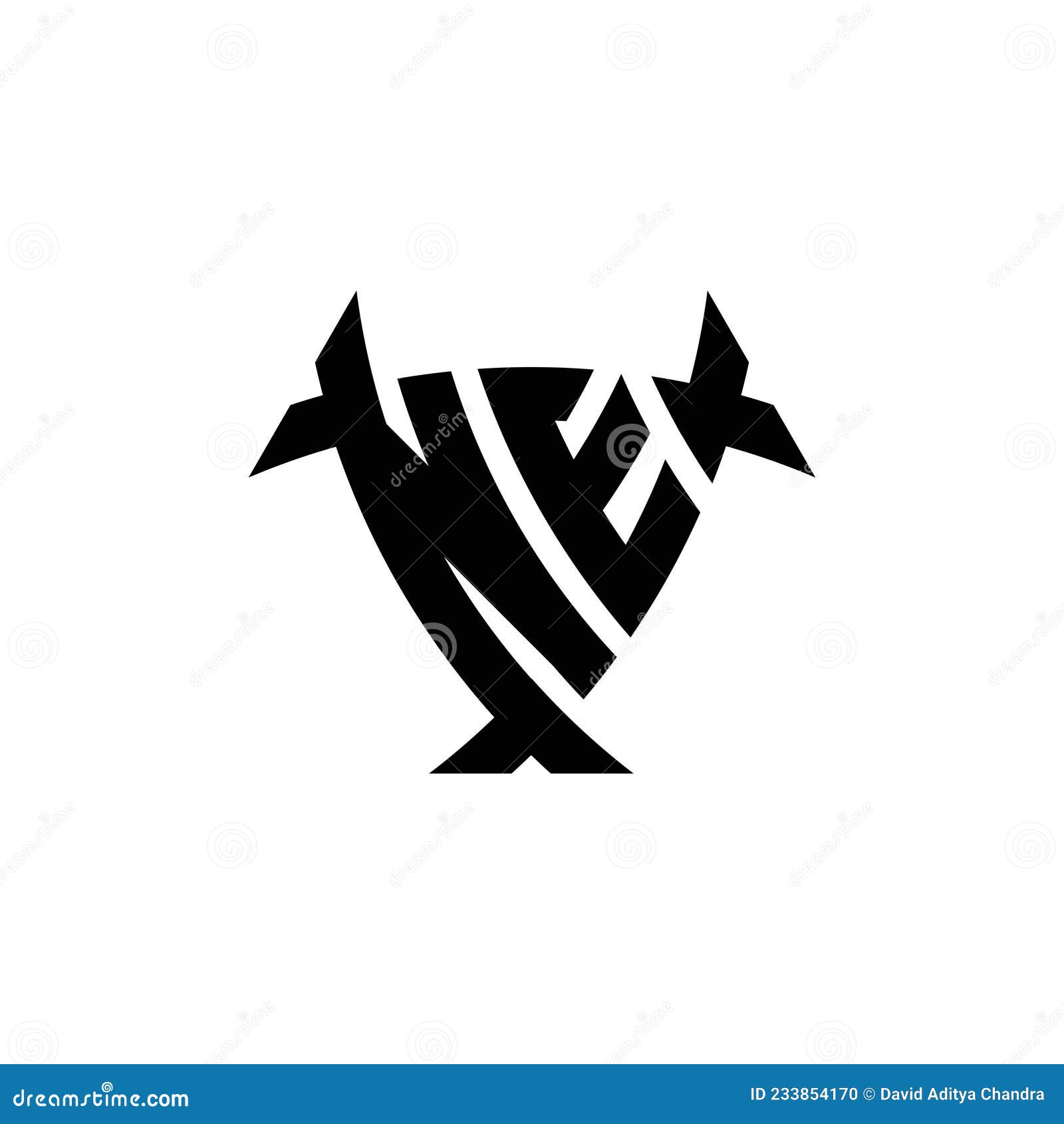 NE Logo Monogram Triangle Shield Style Stock Vector - Illustration of ...