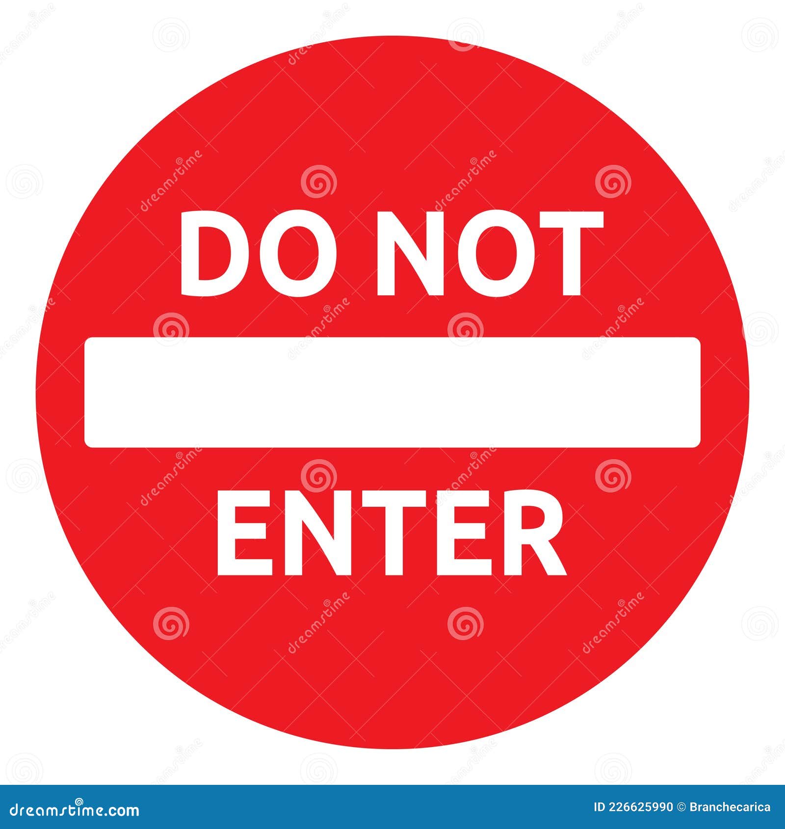 Ne pas entrer de signe illustration de vecteur. Illustration du ...