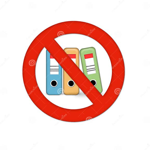 Ne Peut Pas Copier Des Dossiers Illustration Stock - Illustration of ...