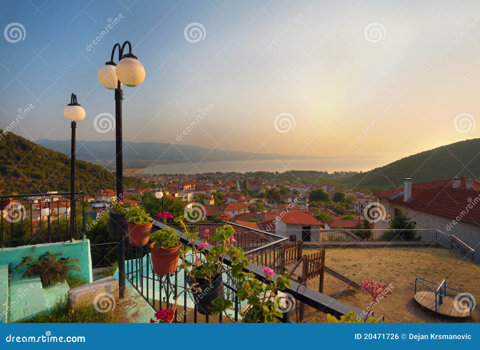 Nea Vrasna, Greece stock photo. Image of street, holiday - 20471726