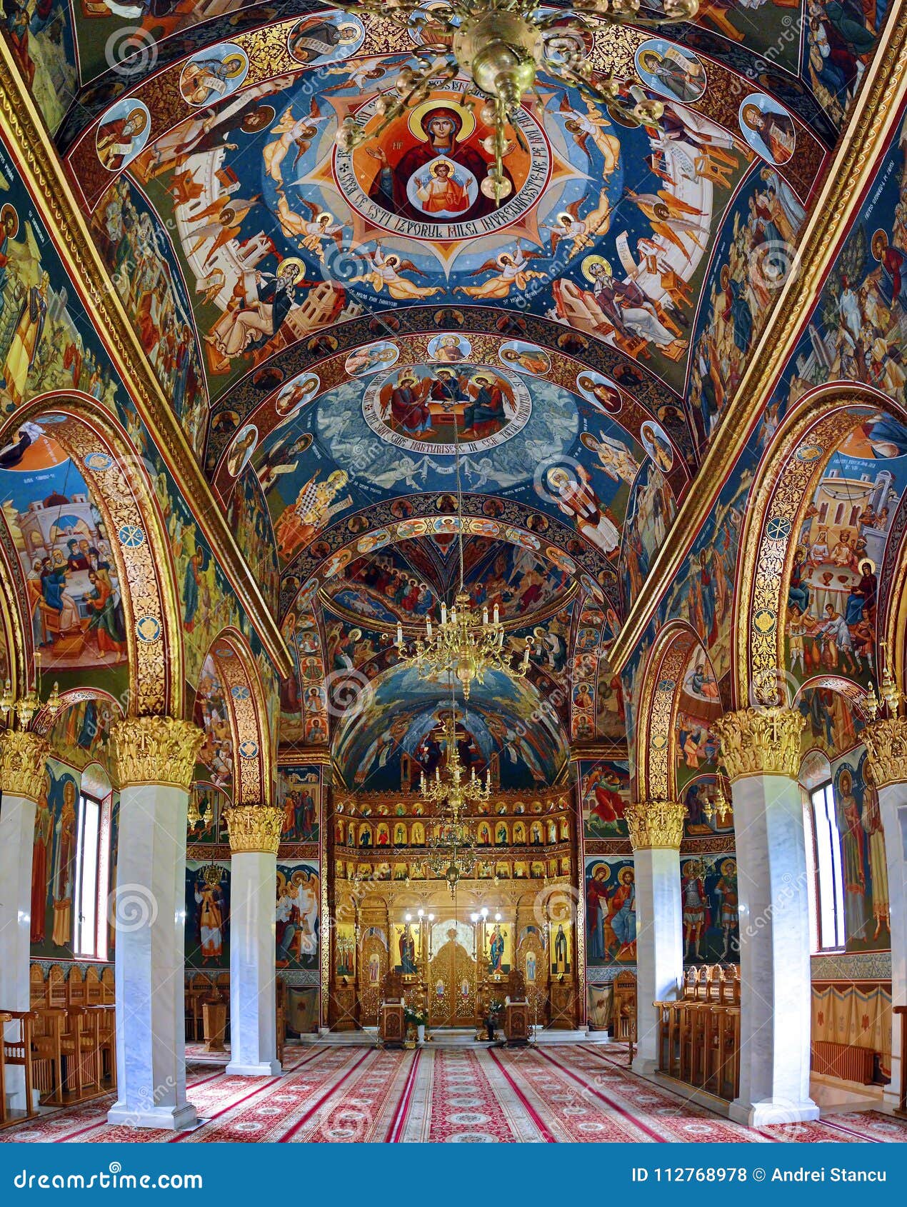 Neamt Monastery Romania editorial stock photo. Image of painted - 112768978