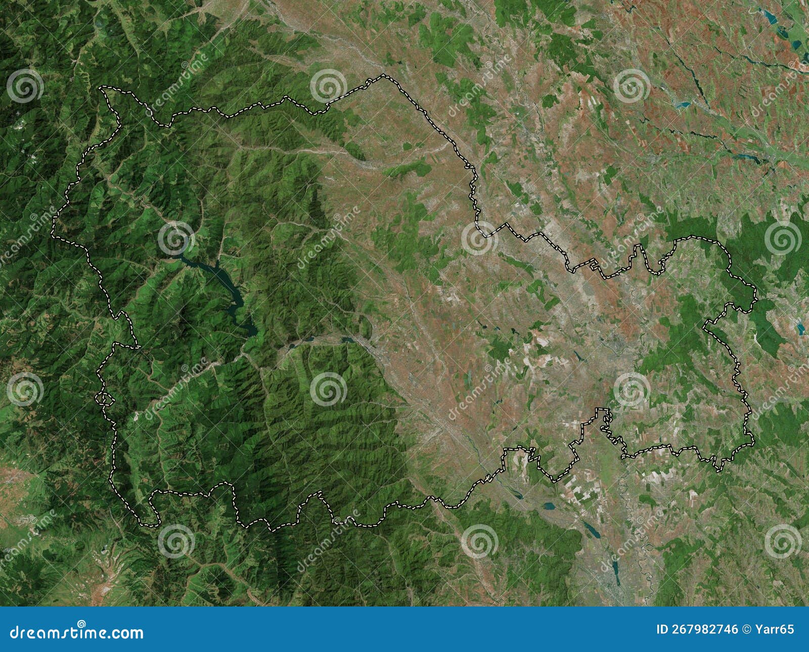 Neamt, Romania. High-res Satellite. No Legend Stock Illustration ...