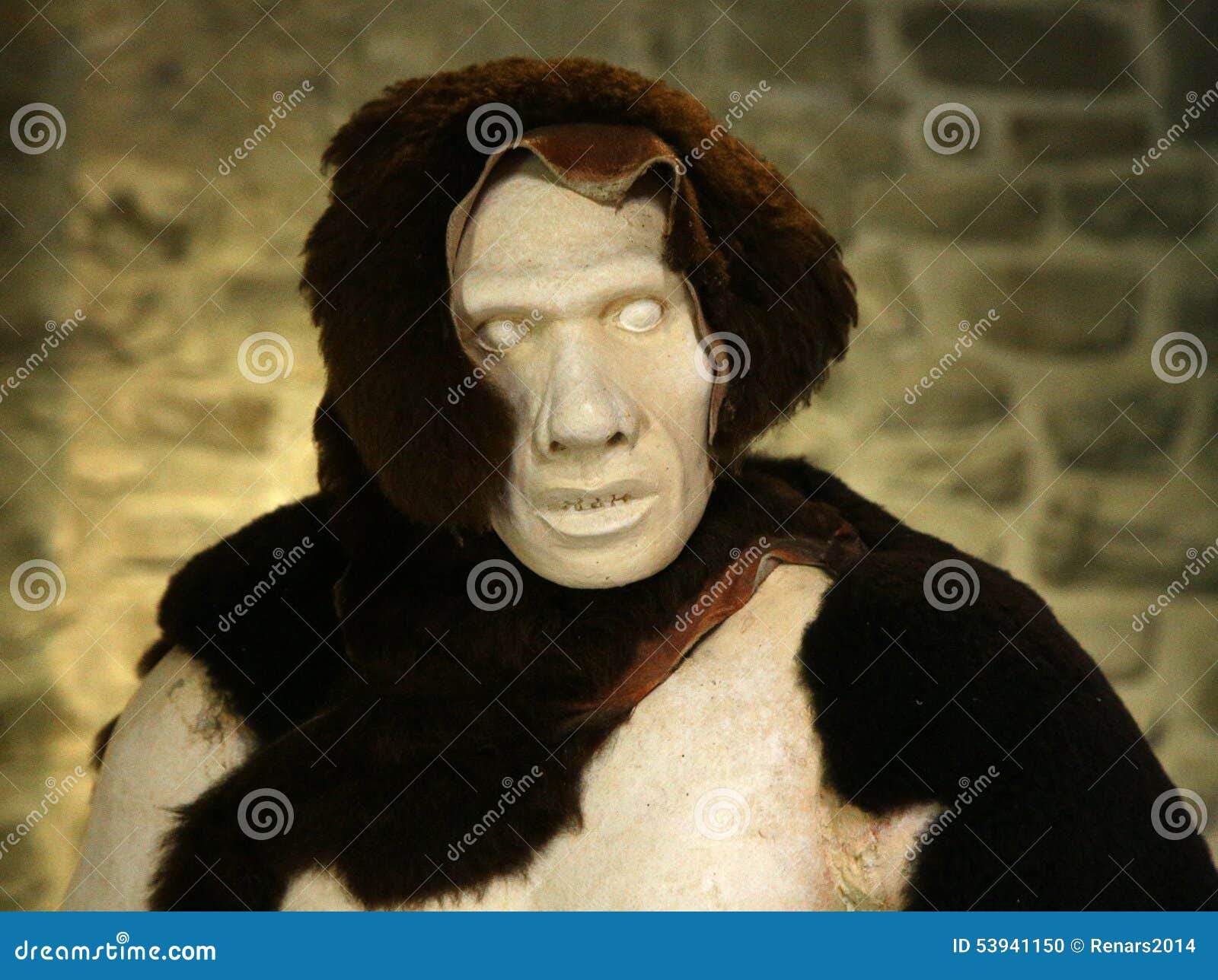 Neanderthal caveman stock photo. Image of ancient, evolution - 53941150