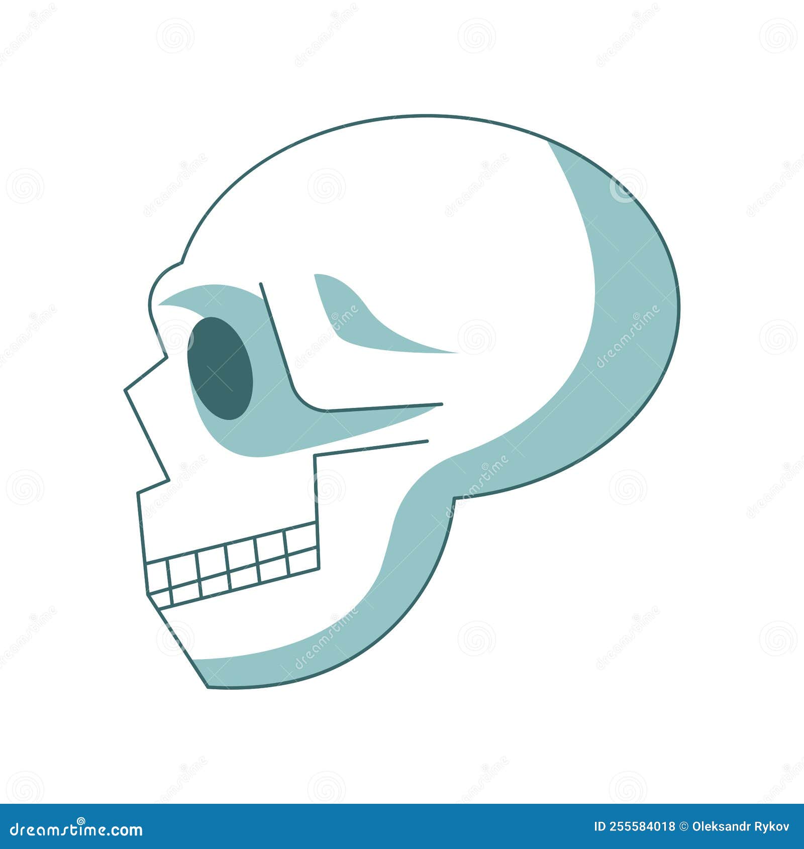 Neanderthal Skull, Primate. Stock Vector - Illustration of face, human ...