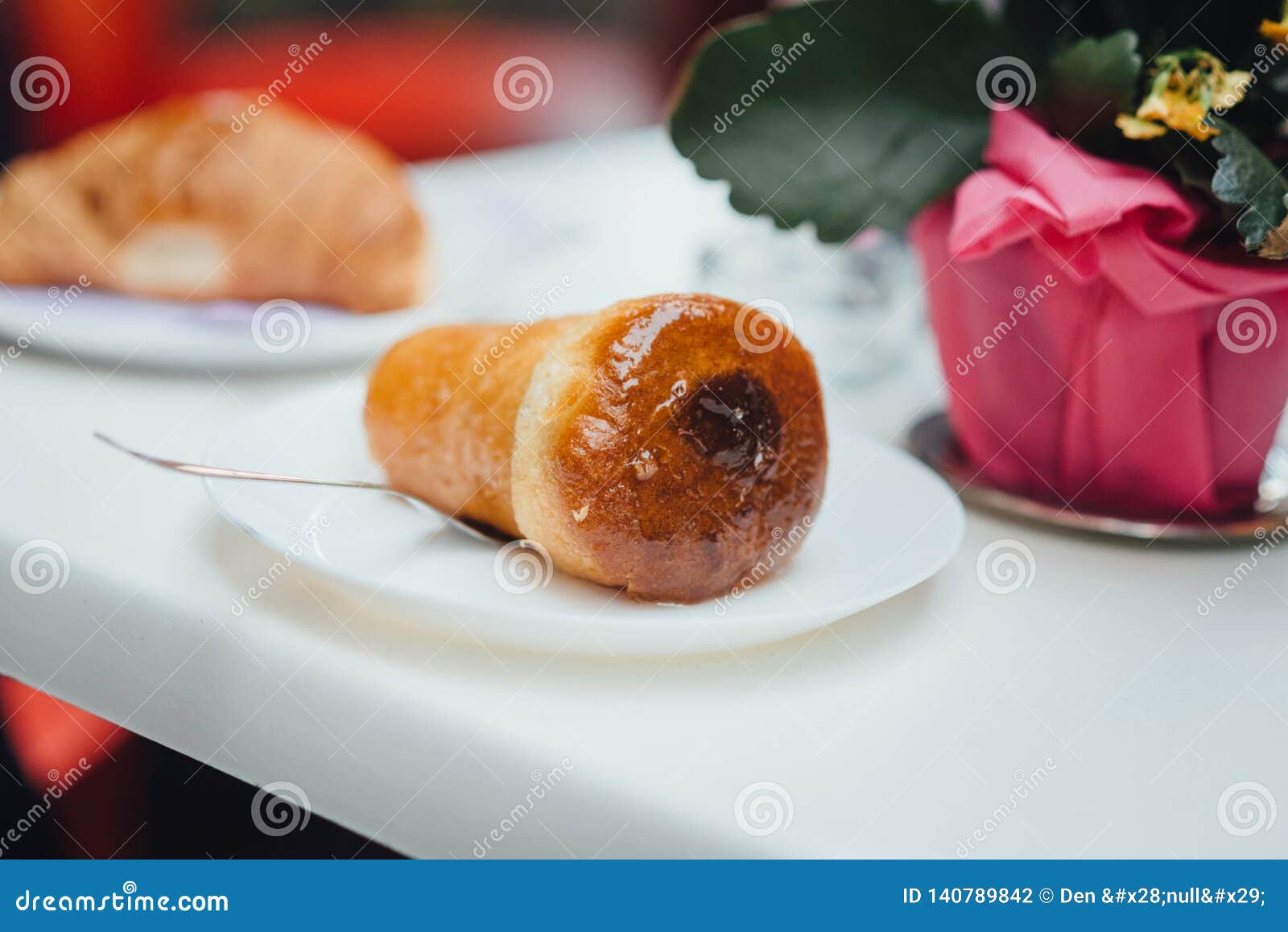 Neapolitan baba with rum stock photo. Image of bakery - 140789842