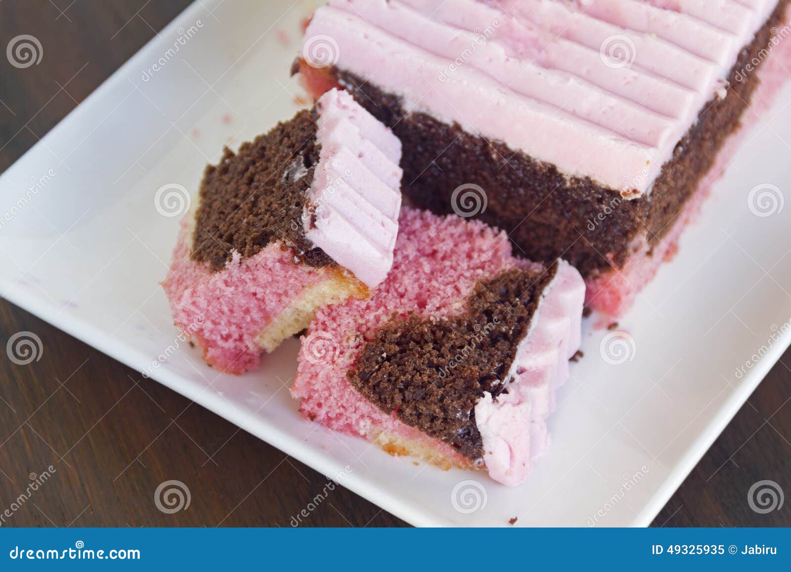 Neapolitan Cake Slices stock image. Image of cake, afternoon - 49325935