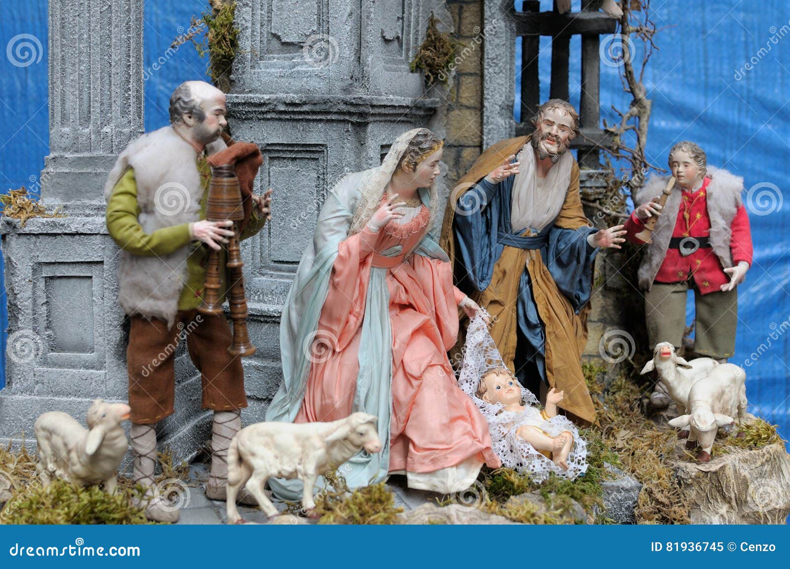 Neapolitan Nativity Objects Editorial Image - Image of december ...