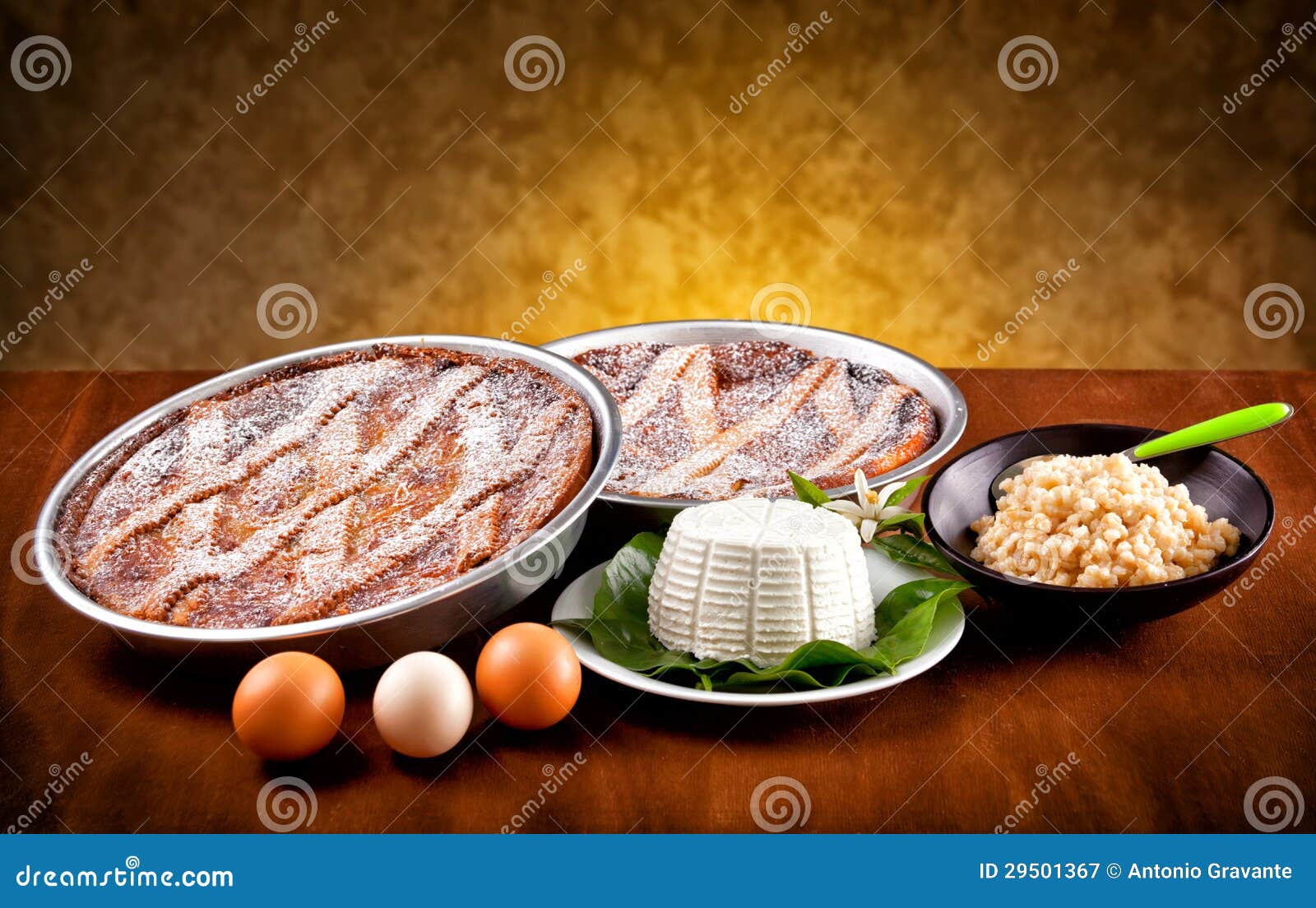 Neapolitan Pastiera stock image. Image of naples, italy - 29501367