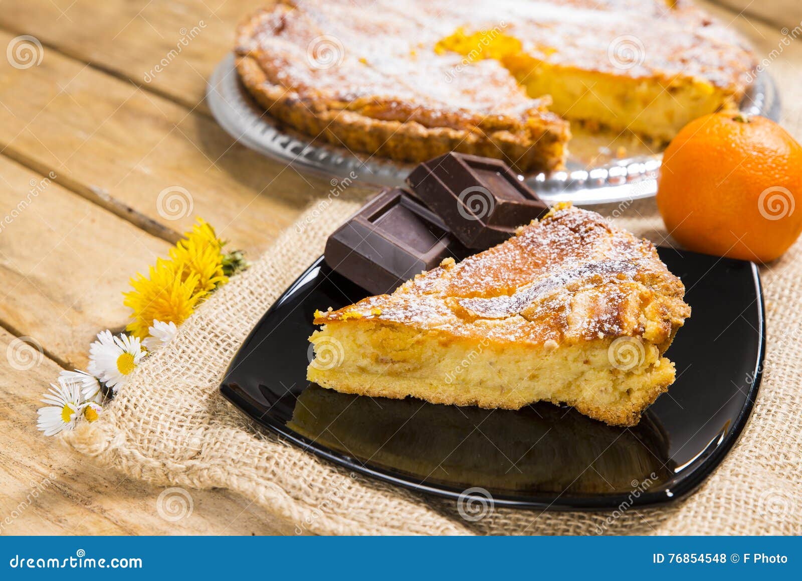 Neapolitan Pastiera stock photo. Image of cuisine, decorated - 76854548