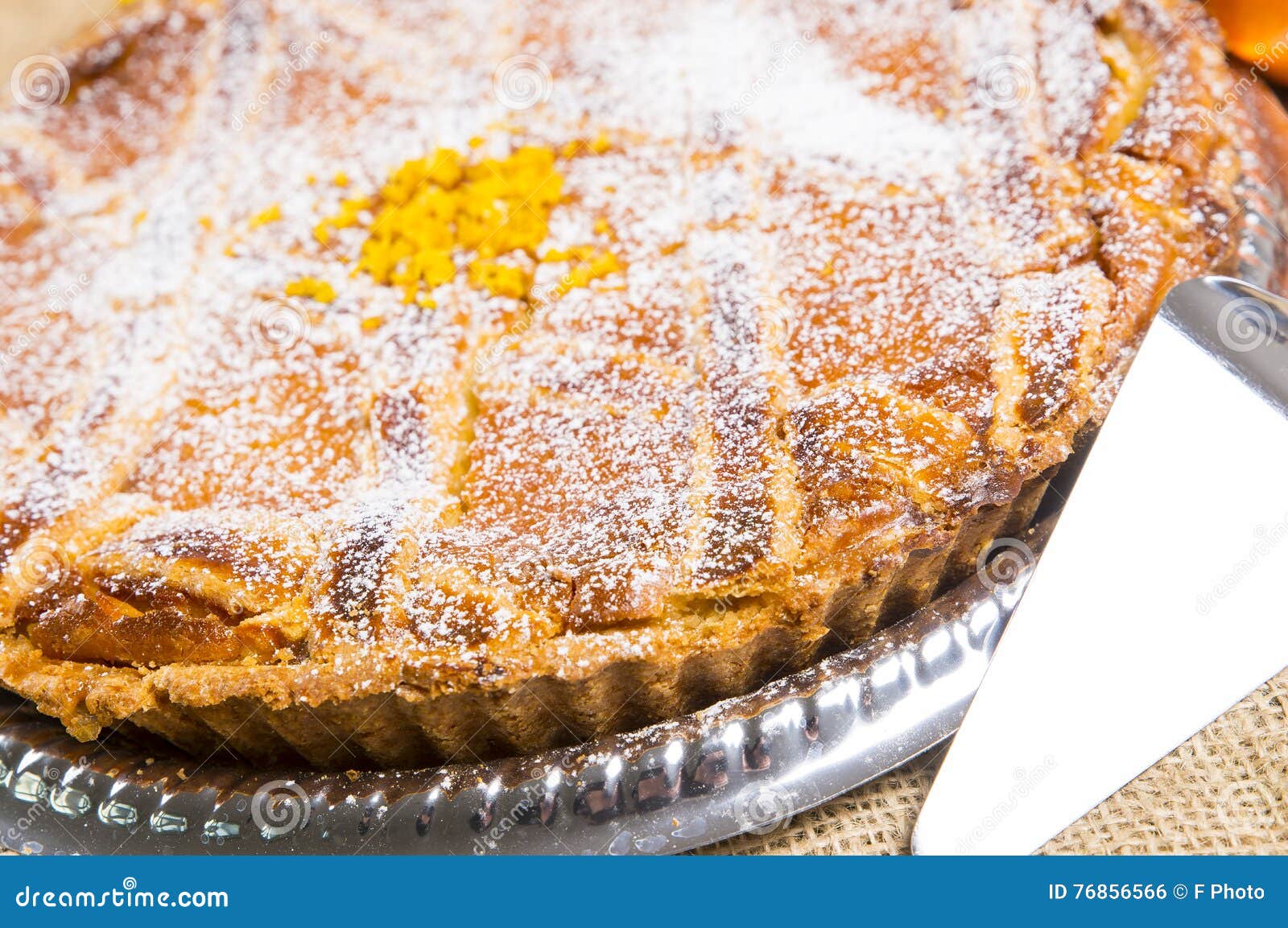 Neapolitan Pastiera stock photo. Image of classic, delicious - 76856566