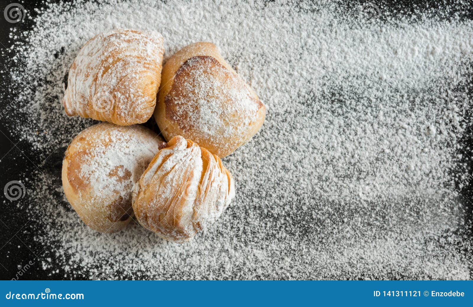 Neapolitan sfogliatella stock image. Image of naples - 141311121