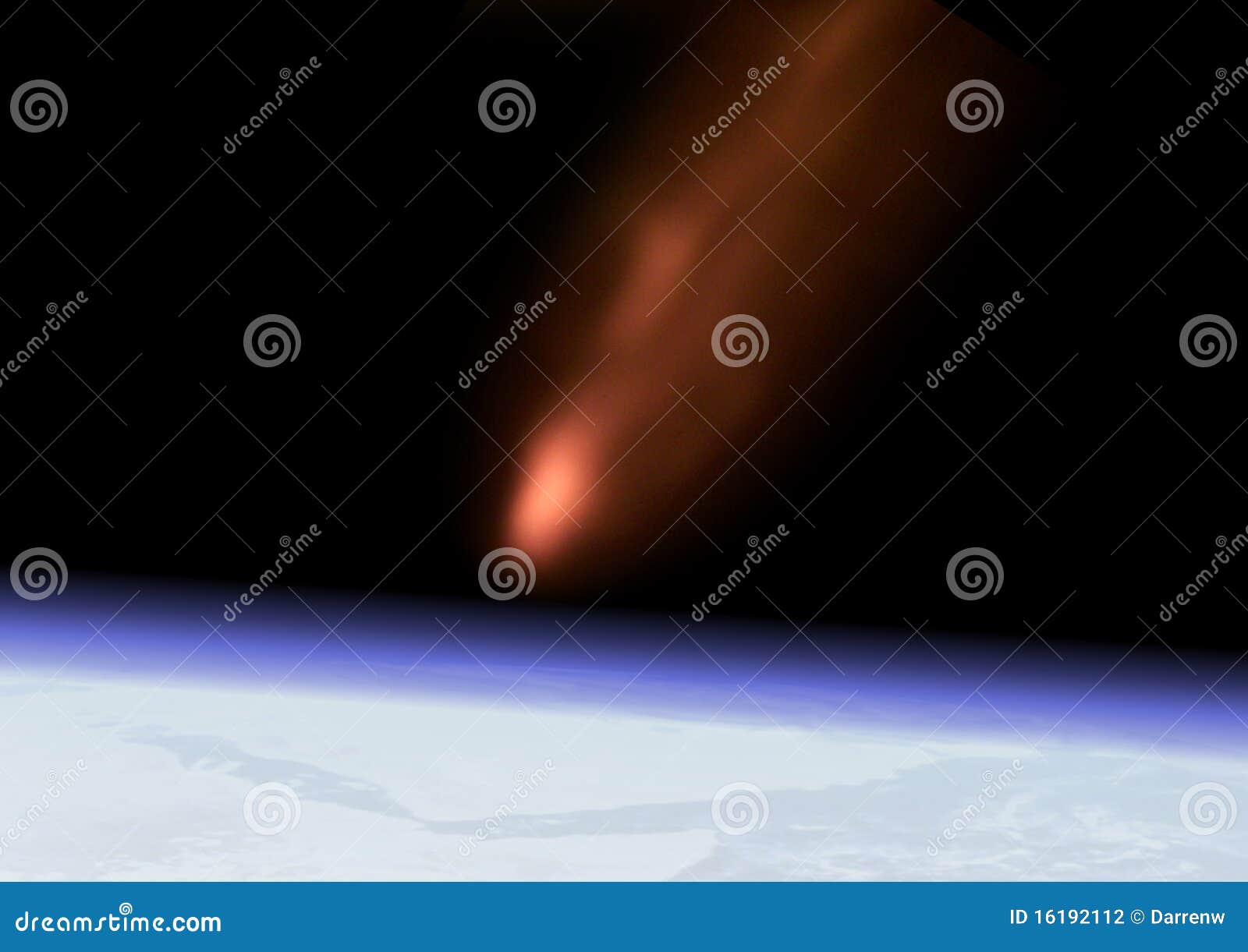 Near Earth Object stock illustration. Illustration of impact - 16192112