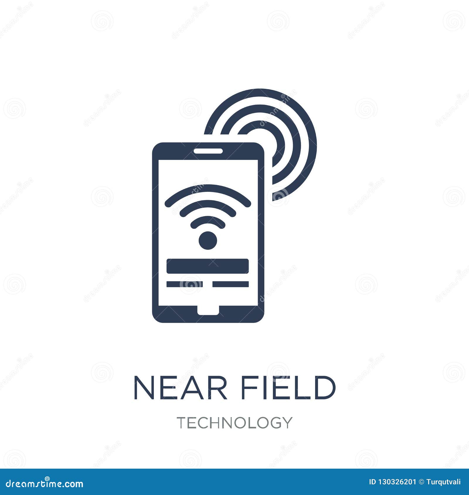 Near Field Communication Icon. Trendy Flat Vector Near Field Com Stock ... Near Field Communication Icon. Trendy Flat Vector Near Field Com Stock ...
