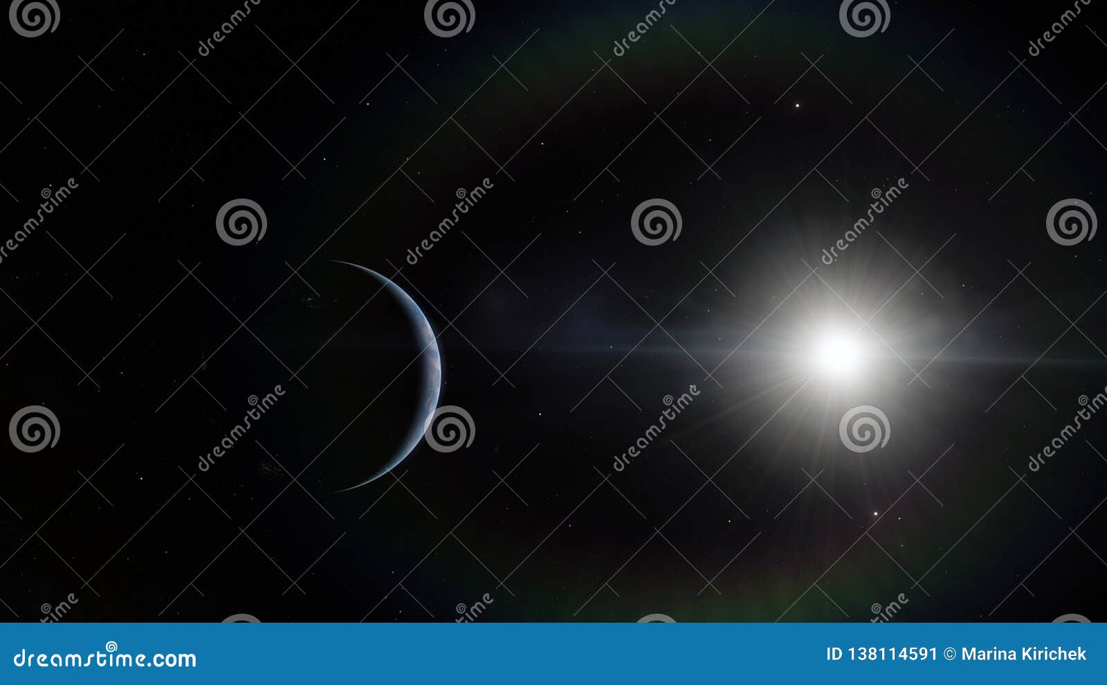 Near, Low Earth Orbit Blue Planet. this Image Elements Furnished by ...