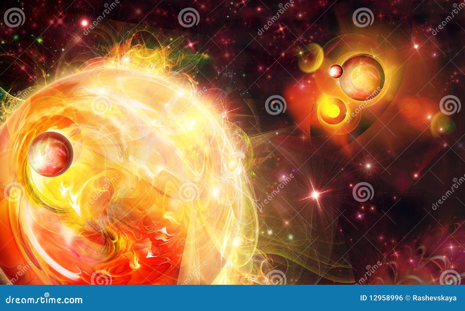 Near a sun stock illustration. Illustration of plasma - 12958996