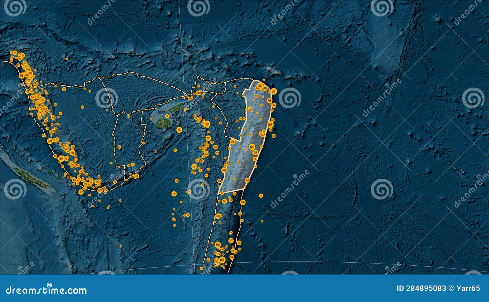 Tonga trench plate boundary