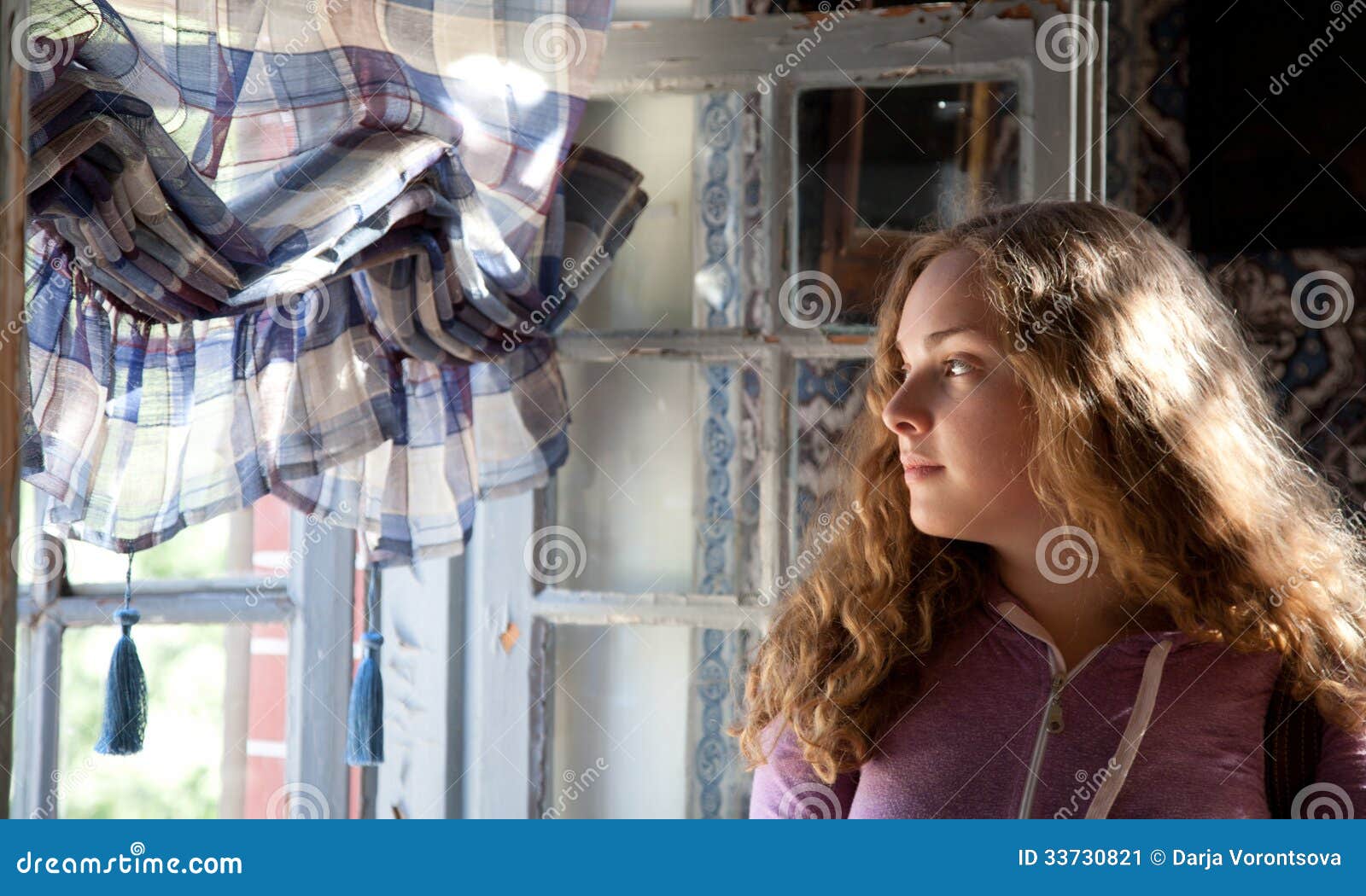 Near the window stock image. Image of home, window, young - 33730821