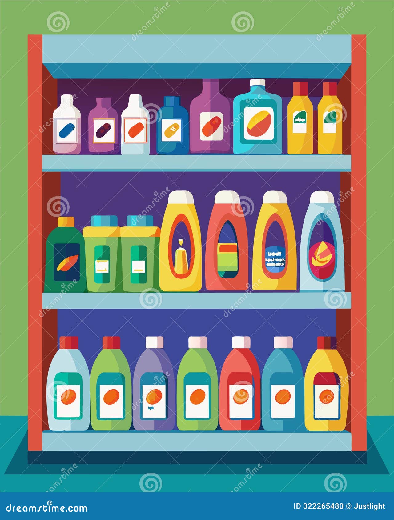 Nearly Empty Toilet Paper Hygiene Isolated Design Cartoon Vector ...