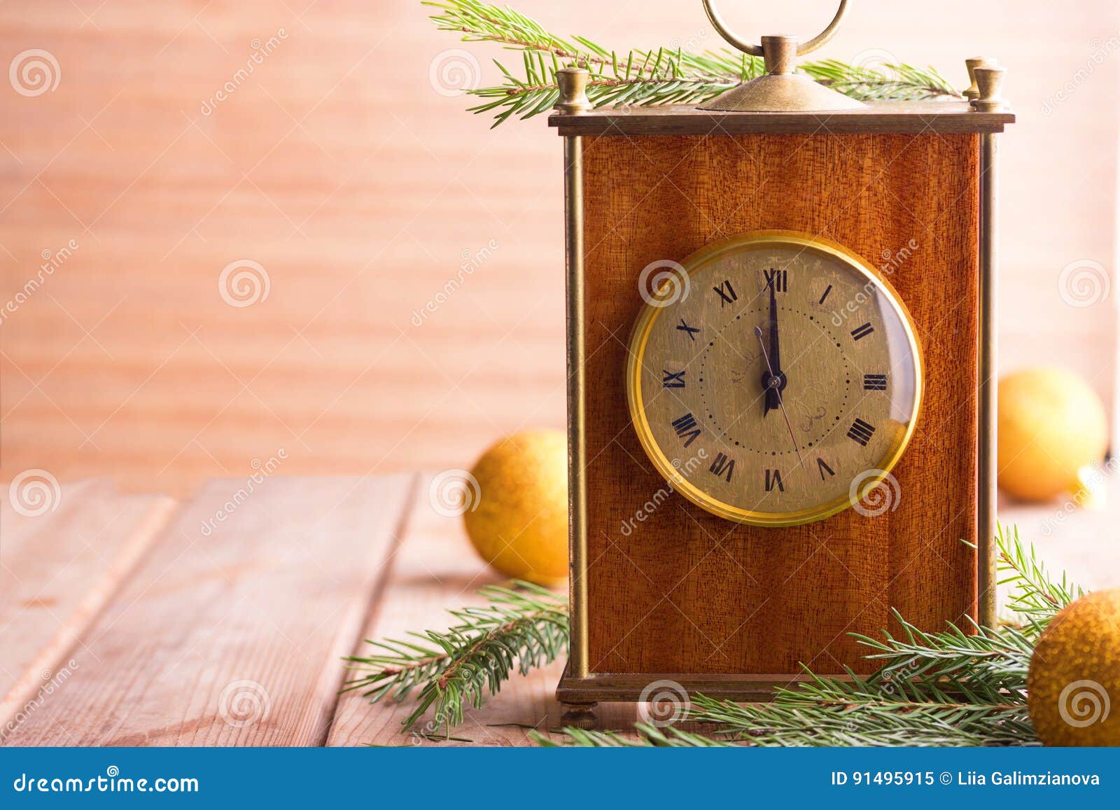 Nearly Twelve O`clock Midnight Stock Image - Image of clock, celebrate ...