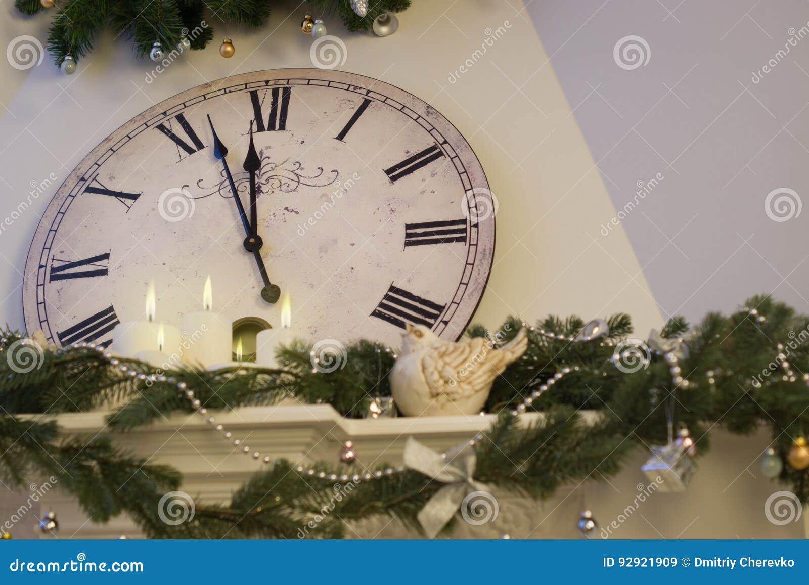 Nearly Twelve O`clock Midnight Stock Image - Image of bokeh, holiday ...