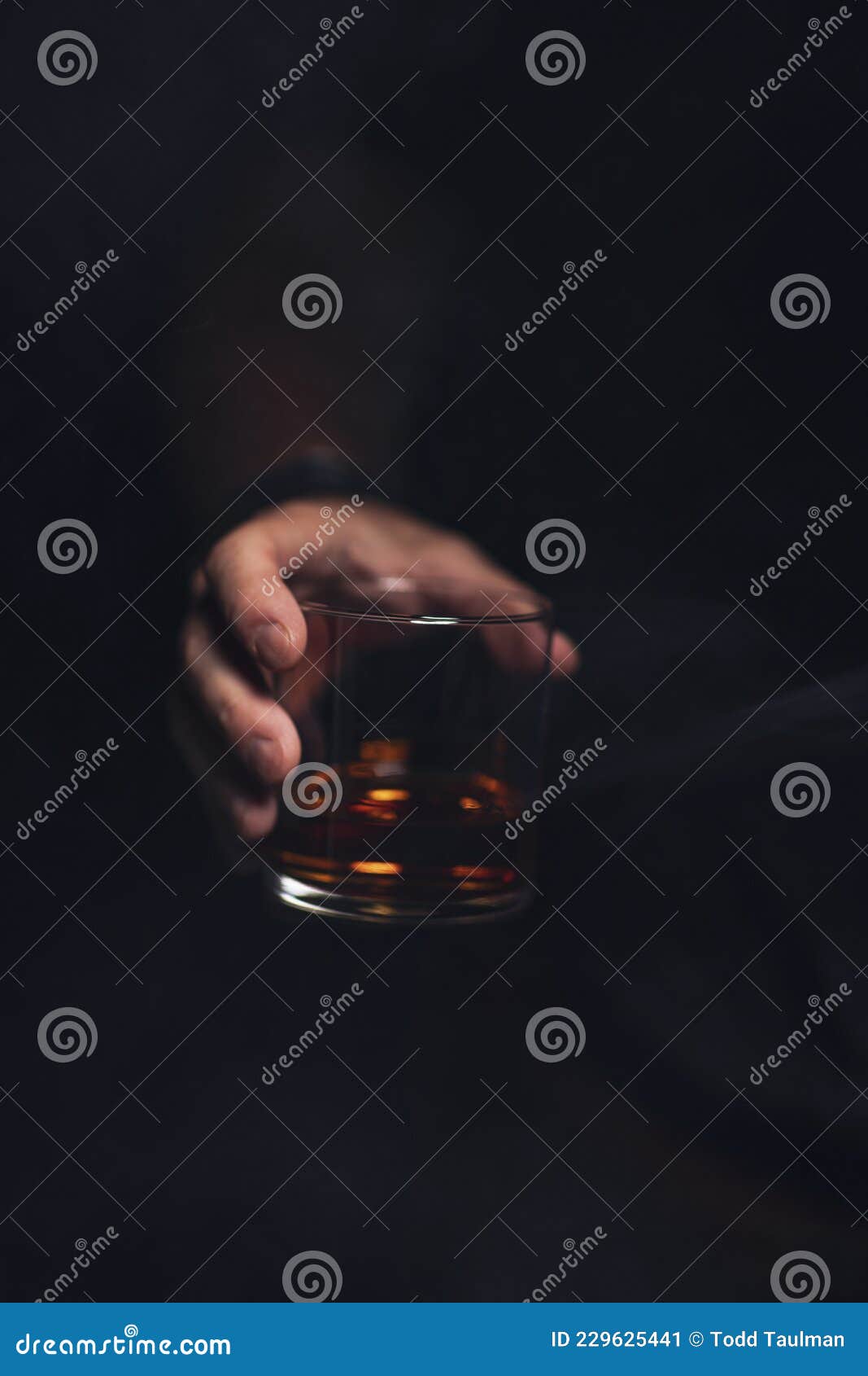 Bourbon in the hand stock image. Image of single, human - 229625441
