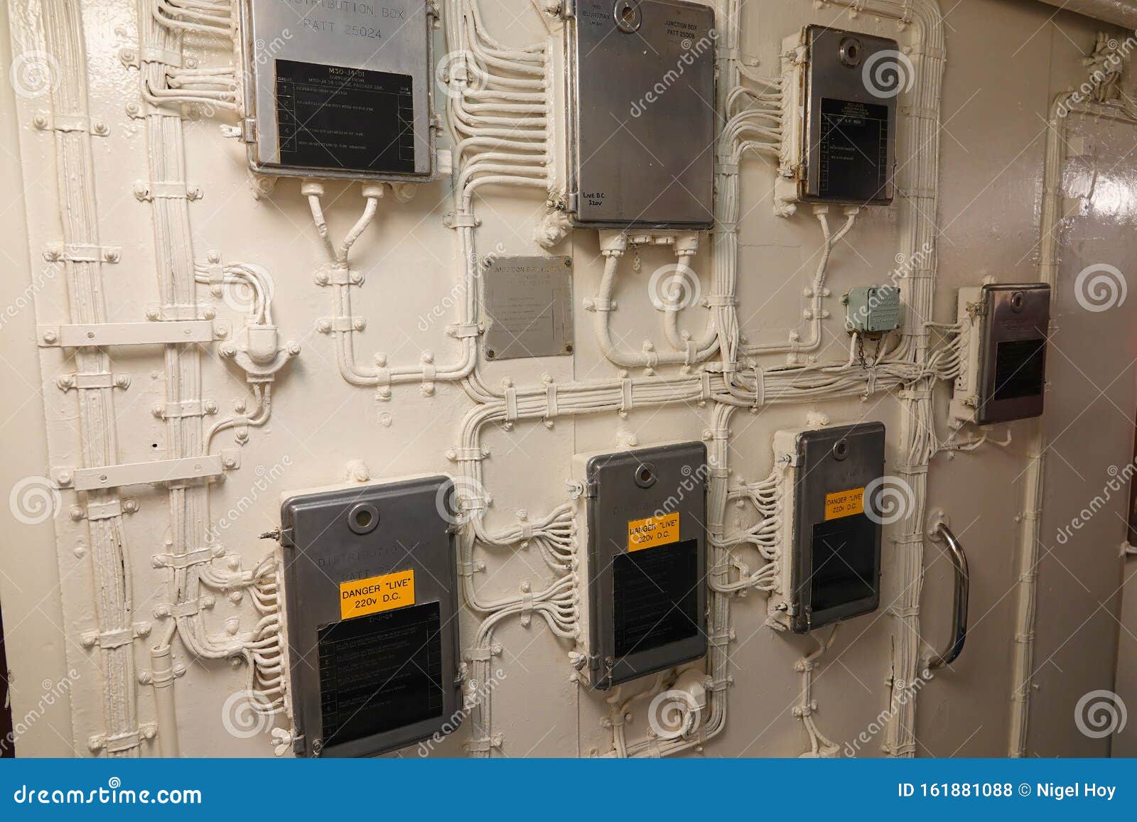 Cables and Junction Boxes on Board Ship Editorial Stock Photo - Image ...