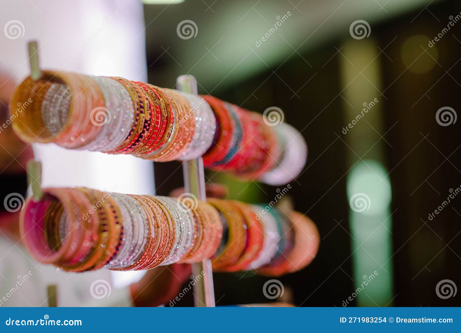 Neat Orderly Rack Filled with an Array of Vibrant Colored Threads ...