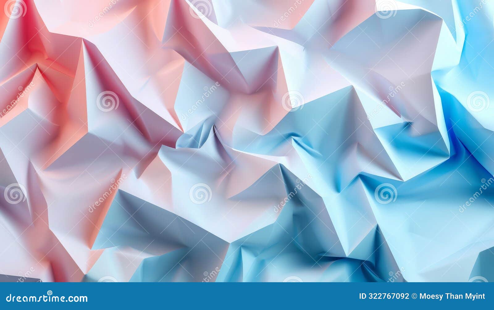 Neat Paper Fold Style Holo Abstract 3D Background Stock Illustration ...