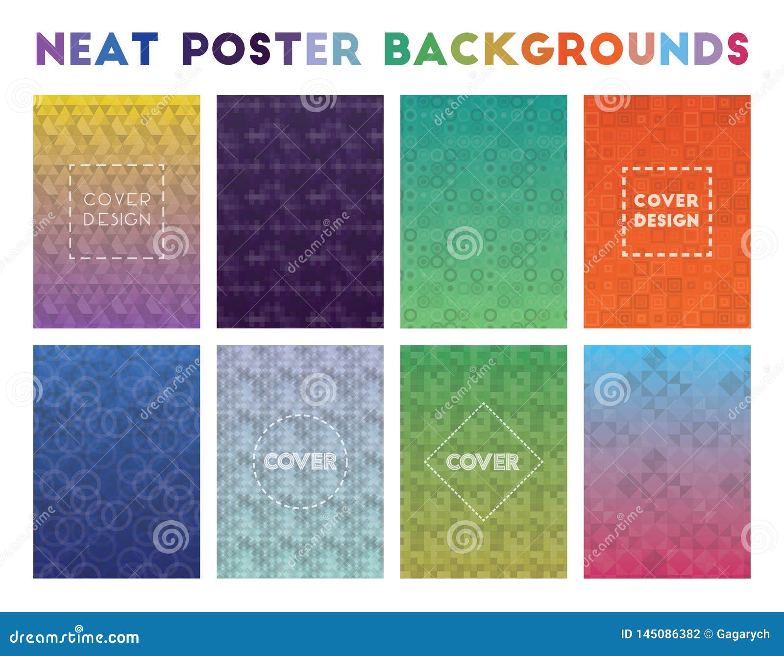 Neat Poster Backgrounds. stock vector. Illustration of design - 145086382