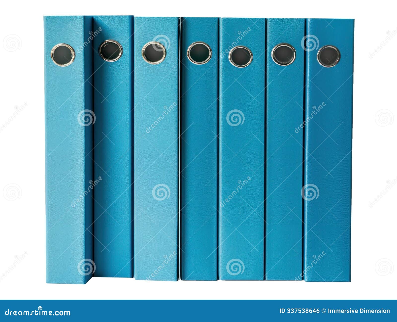Blue Binders On Shelf, Office Organization, Storage System Royalty-Free ...