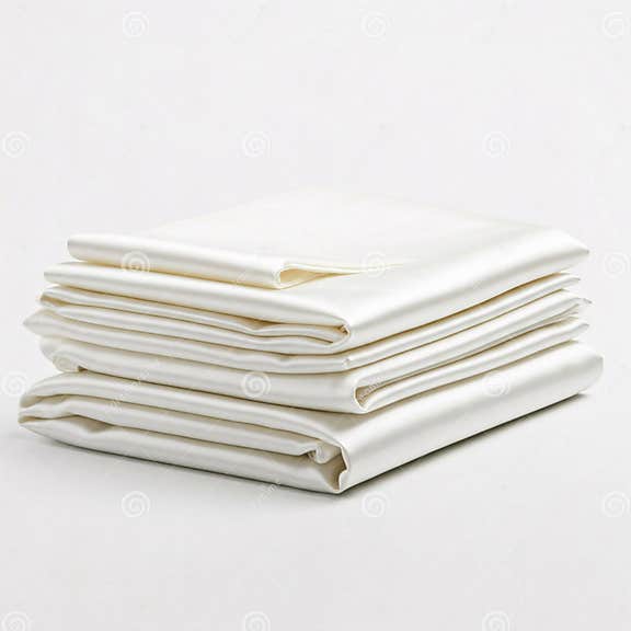 Stack of White Folded Sheets of Paper on a White Background, Isolated ...