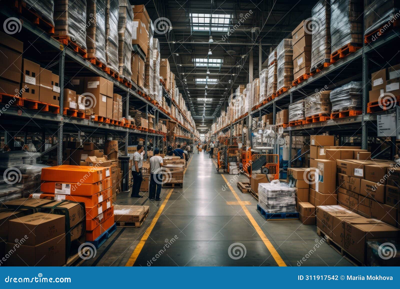 Neatly Organized and Efficiently Managed Packaging in a Distribution ...