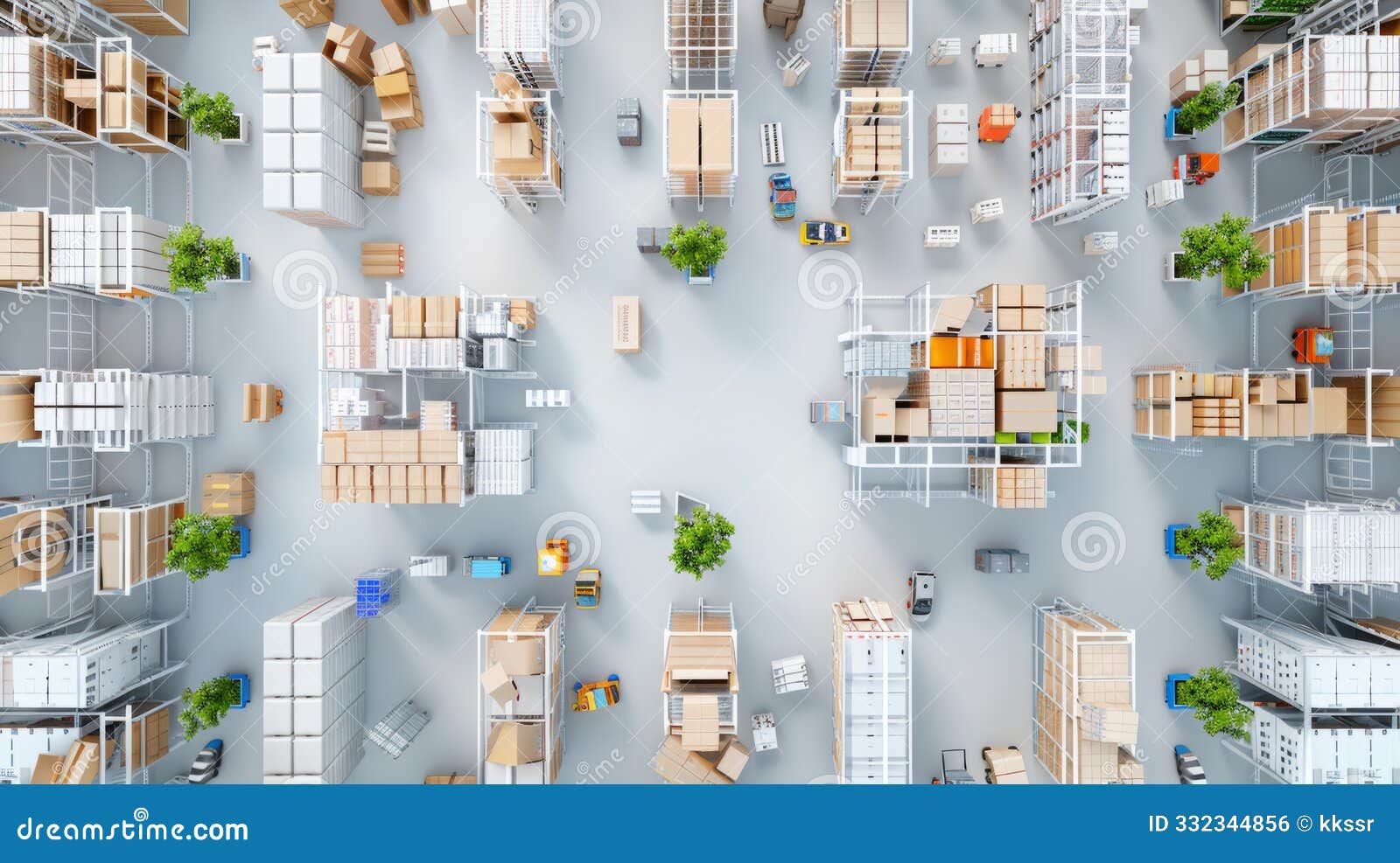 Neatly Organized Storage Racks for Optimal Space Utilization in a ...