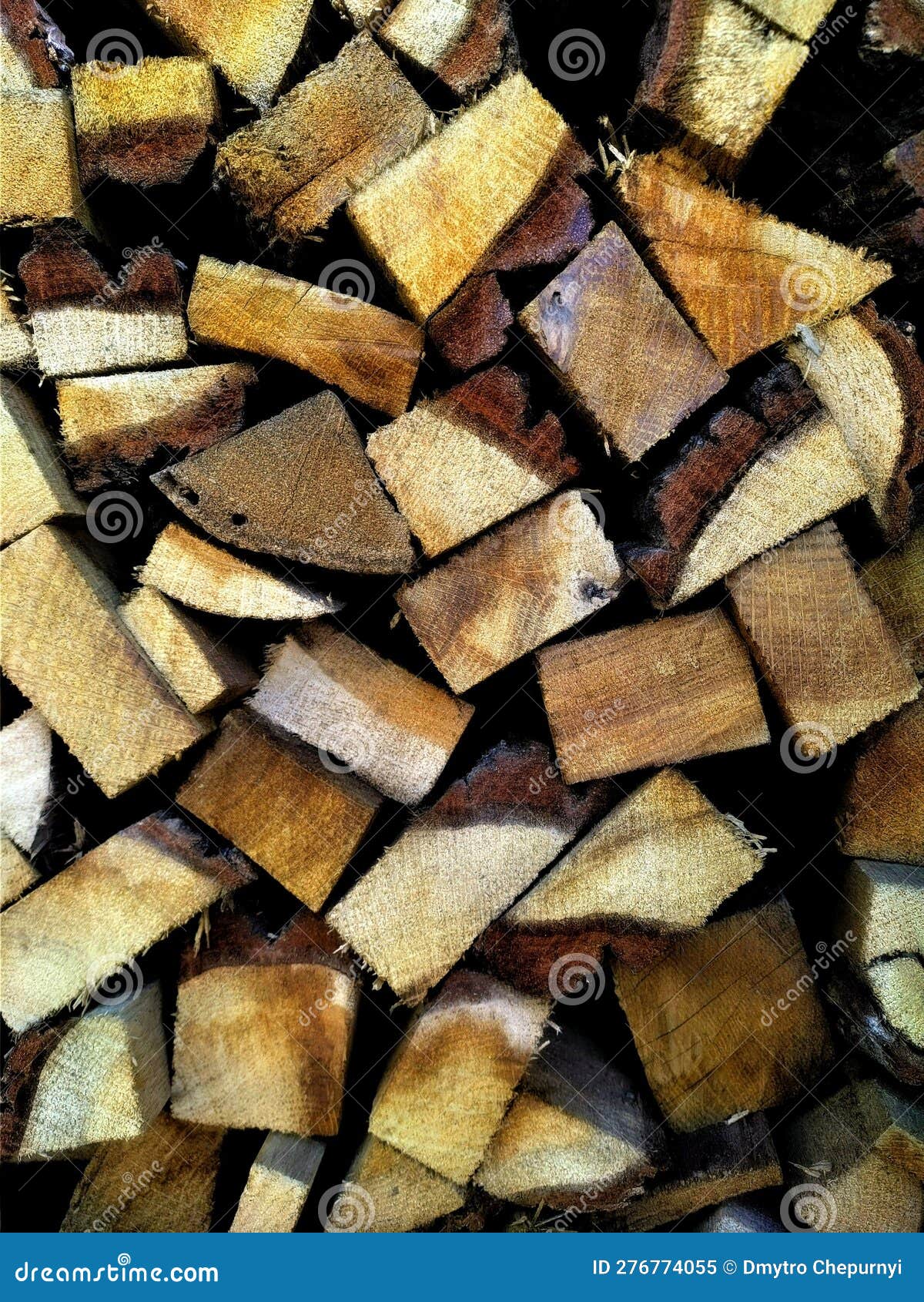 Neatly Stacked Firewood. Wood Stock Image - Image of texture, wood ...