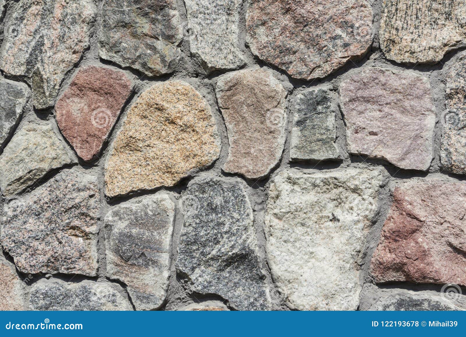Neatly Stacked Rough Cut Stone Wall Texture Background. Stock Photo ...