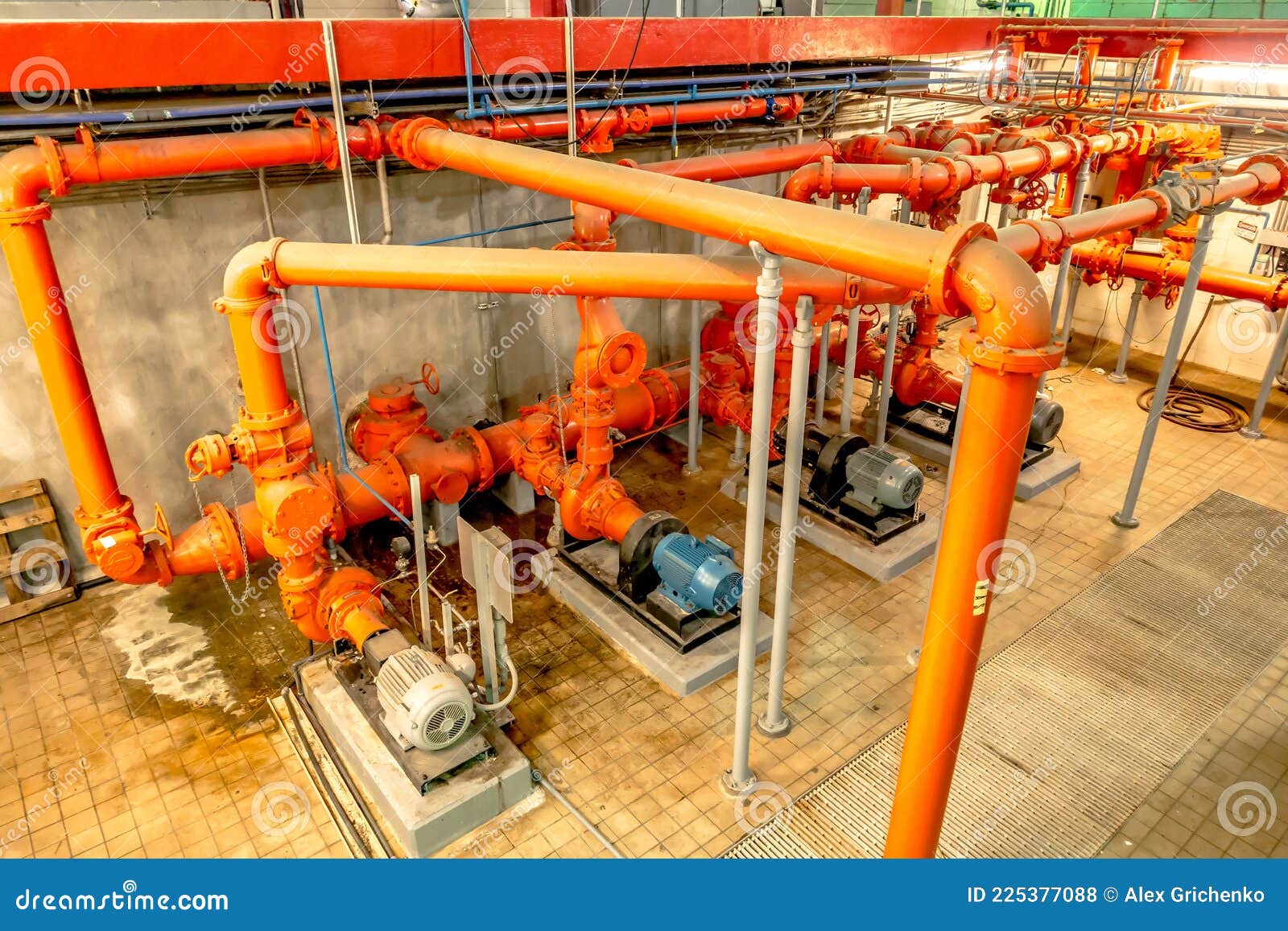 Neavy Duty Industrial Plant Piping Stock Photo - Image of factory, pipe ...