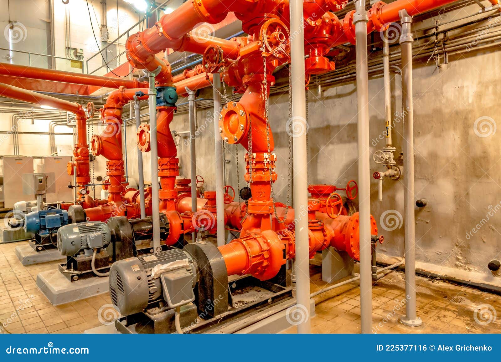 Neavy Duty Industrial Plant Piping Stock Photo - Image of plan, metal ...