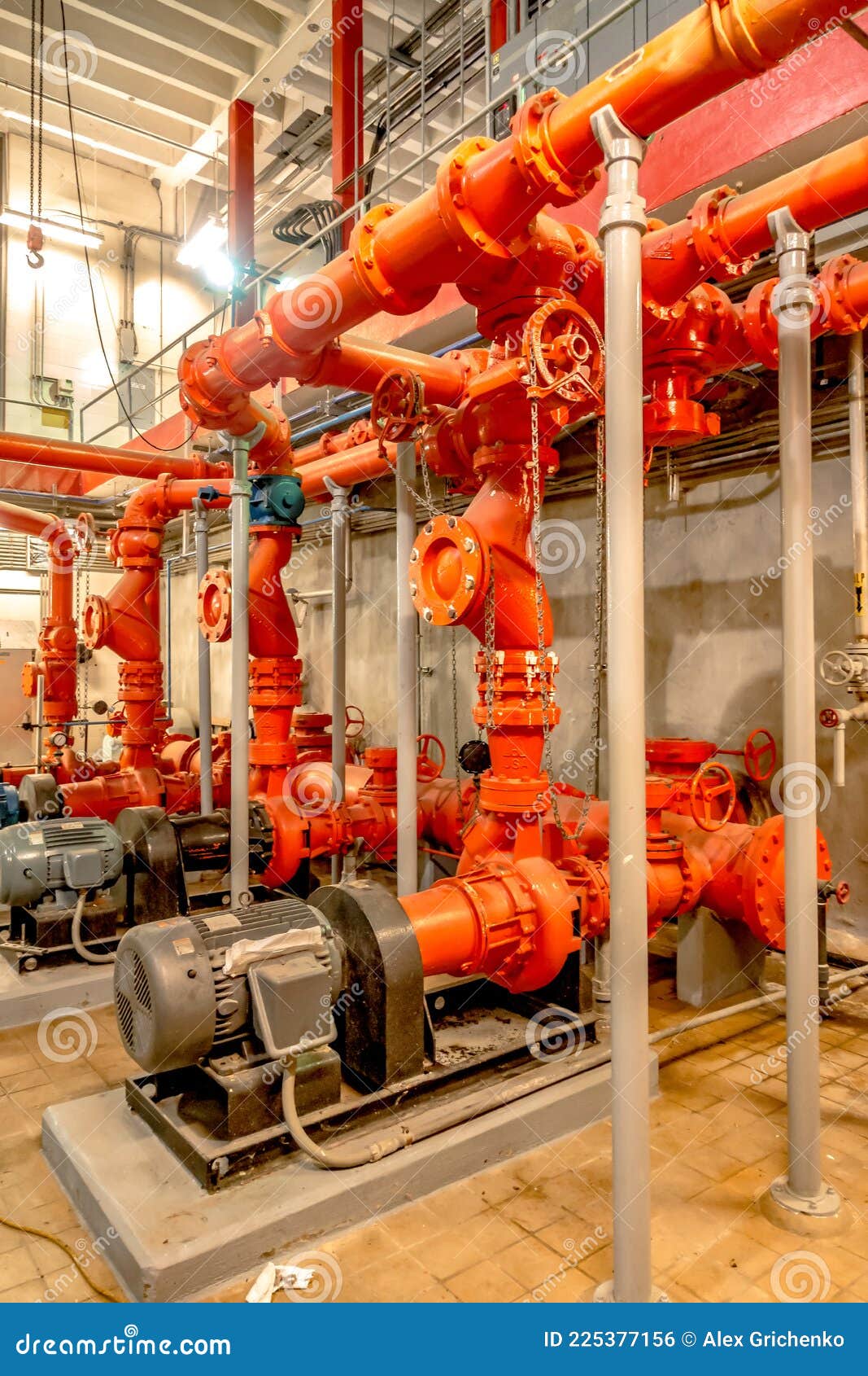Neavy Duty Industrial Plant Piping Stock Photo - Image of manufacturing ...
