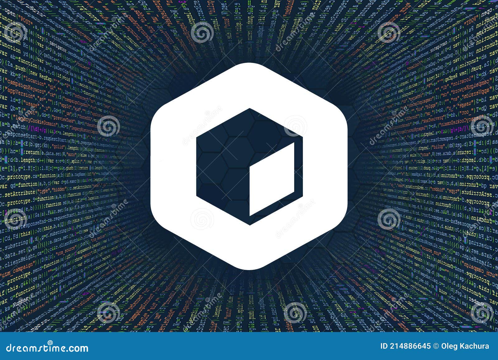 Neblio Nebl Cryptocurrency Symbol A Tunnel From A Computer Program Code Programmer Strings Of