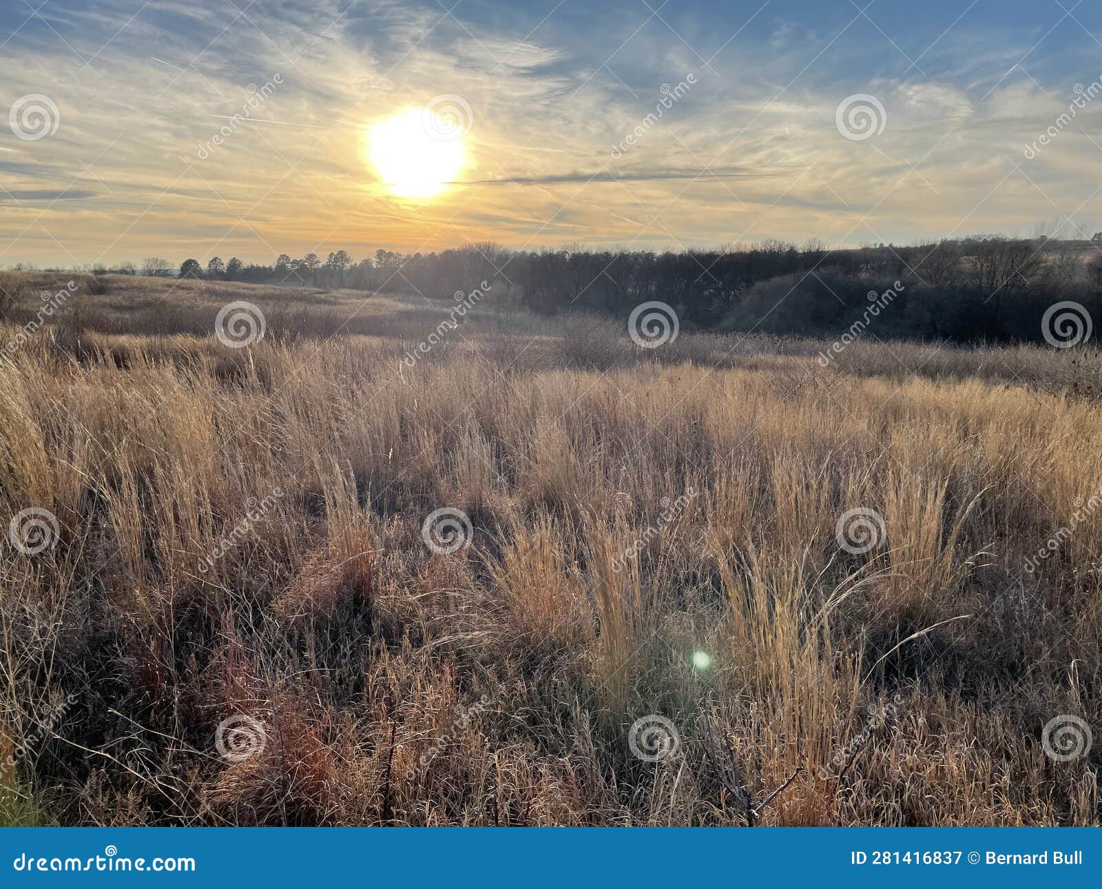 Nebraska Prairie Sunset stock image. Image of field - 281416837
