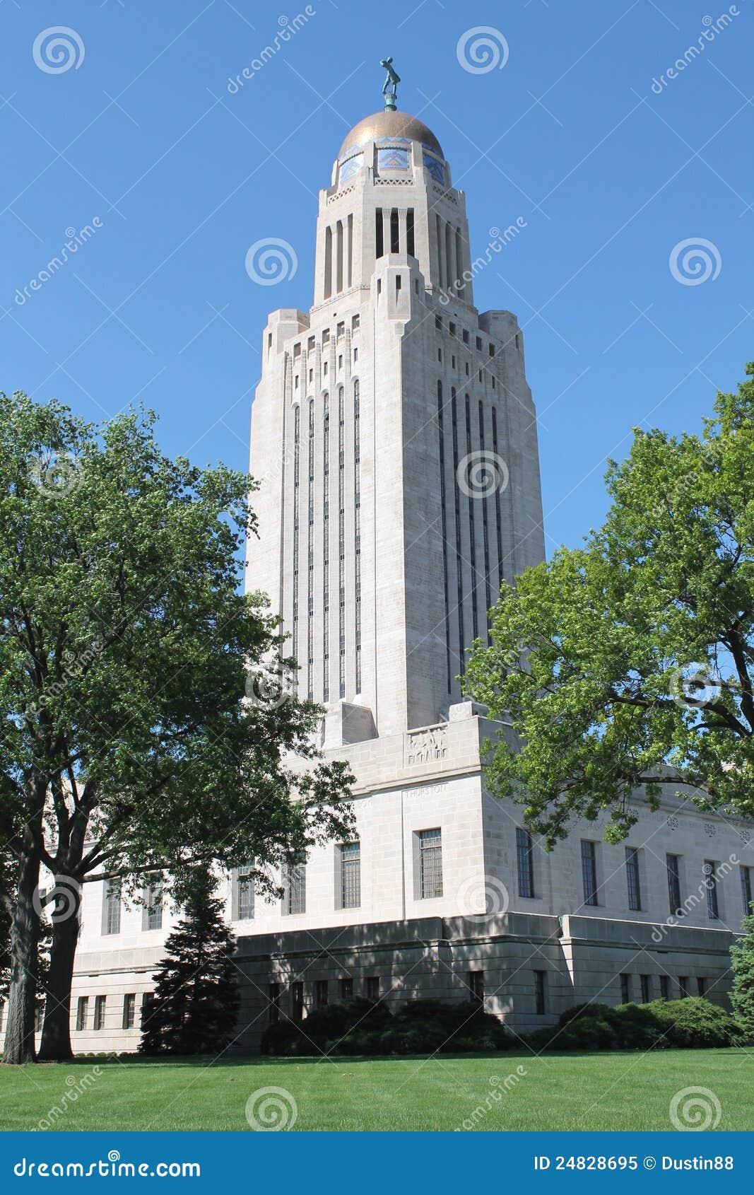 Nebraska State Capital stock image. Image of tower, capitol - 24828695