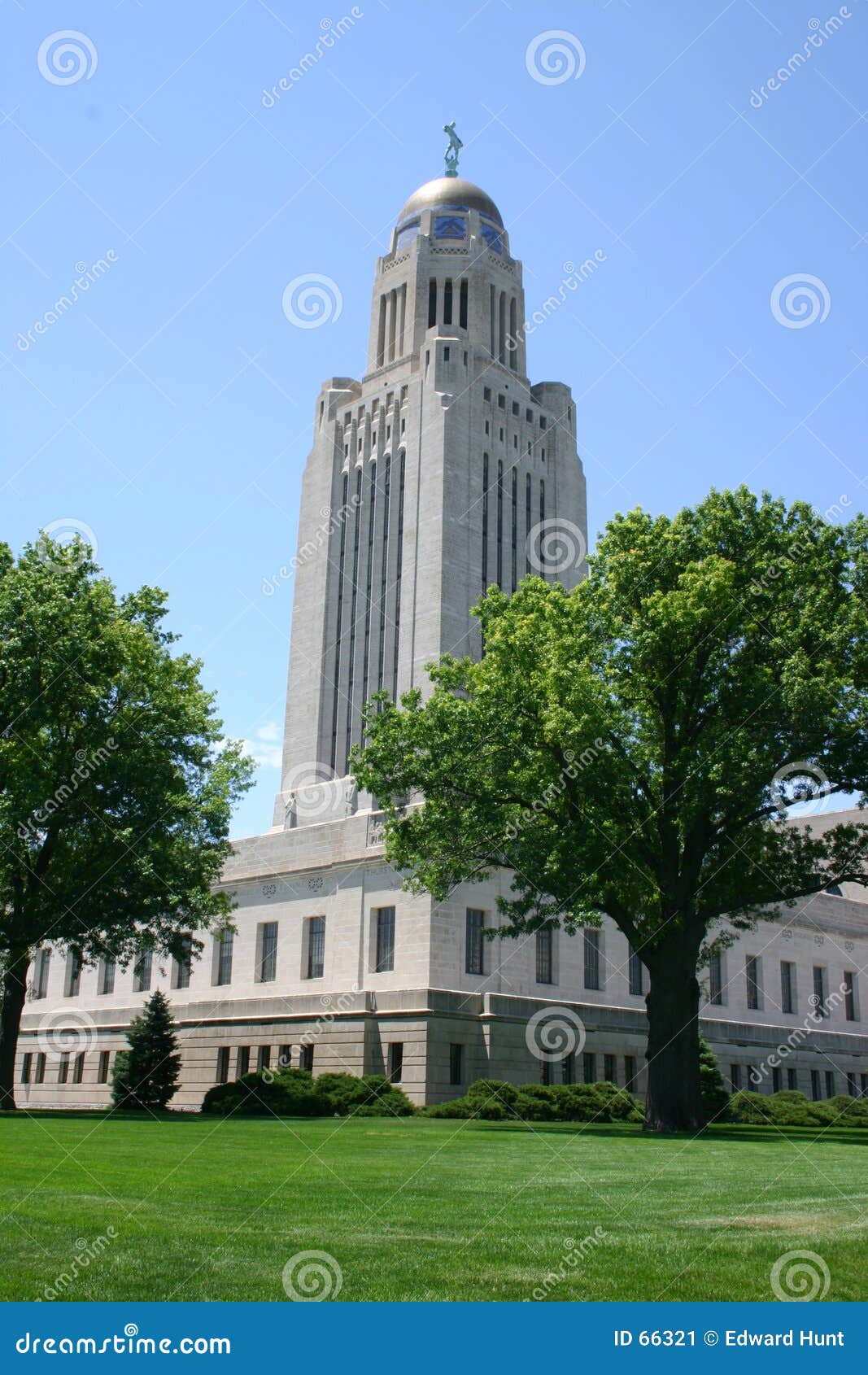 Nebraska State Capitol stock image. Image of power, lincoln - 66321