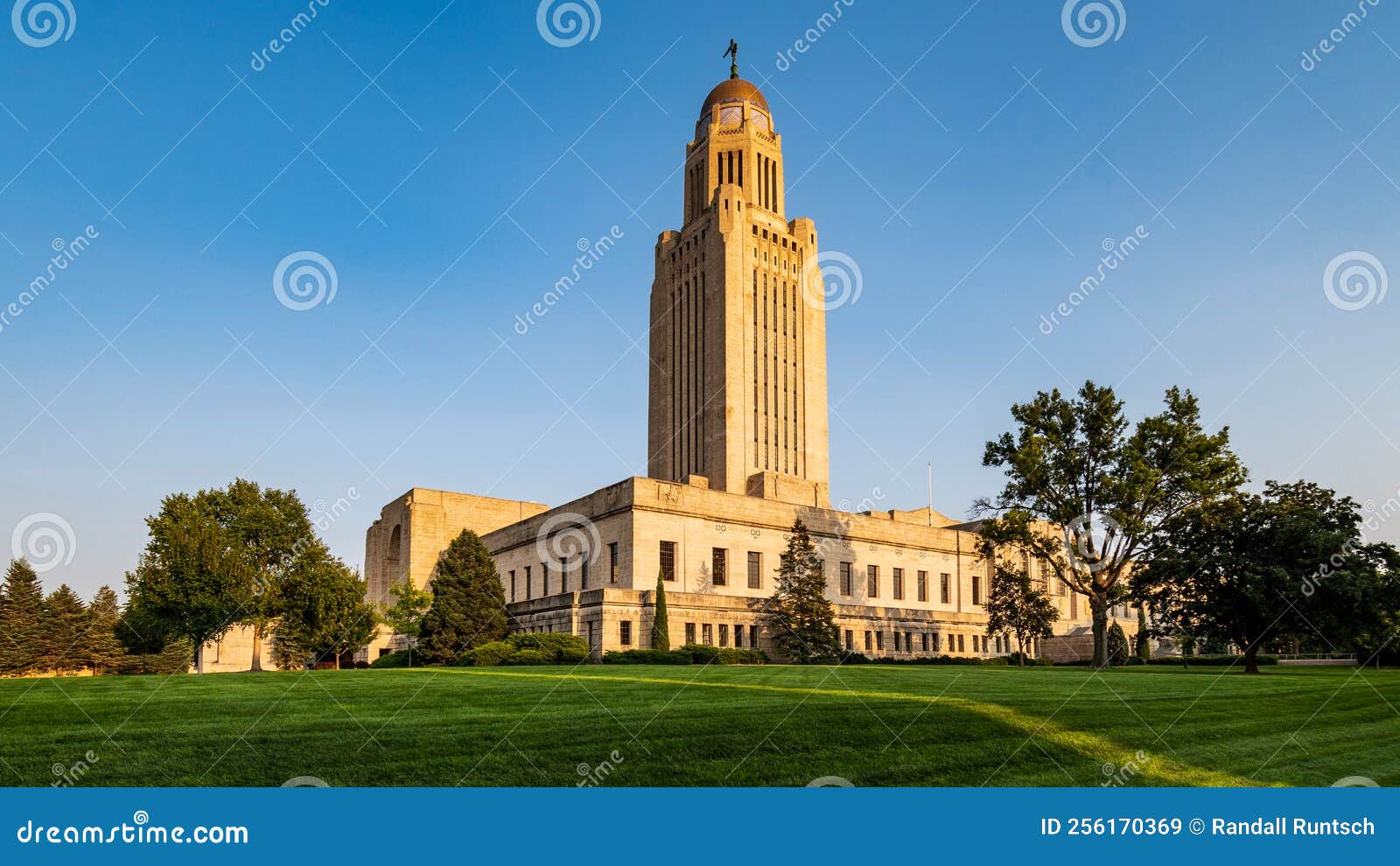 Nebraska State Capitol stock image. Image of stone, tower - 256170369