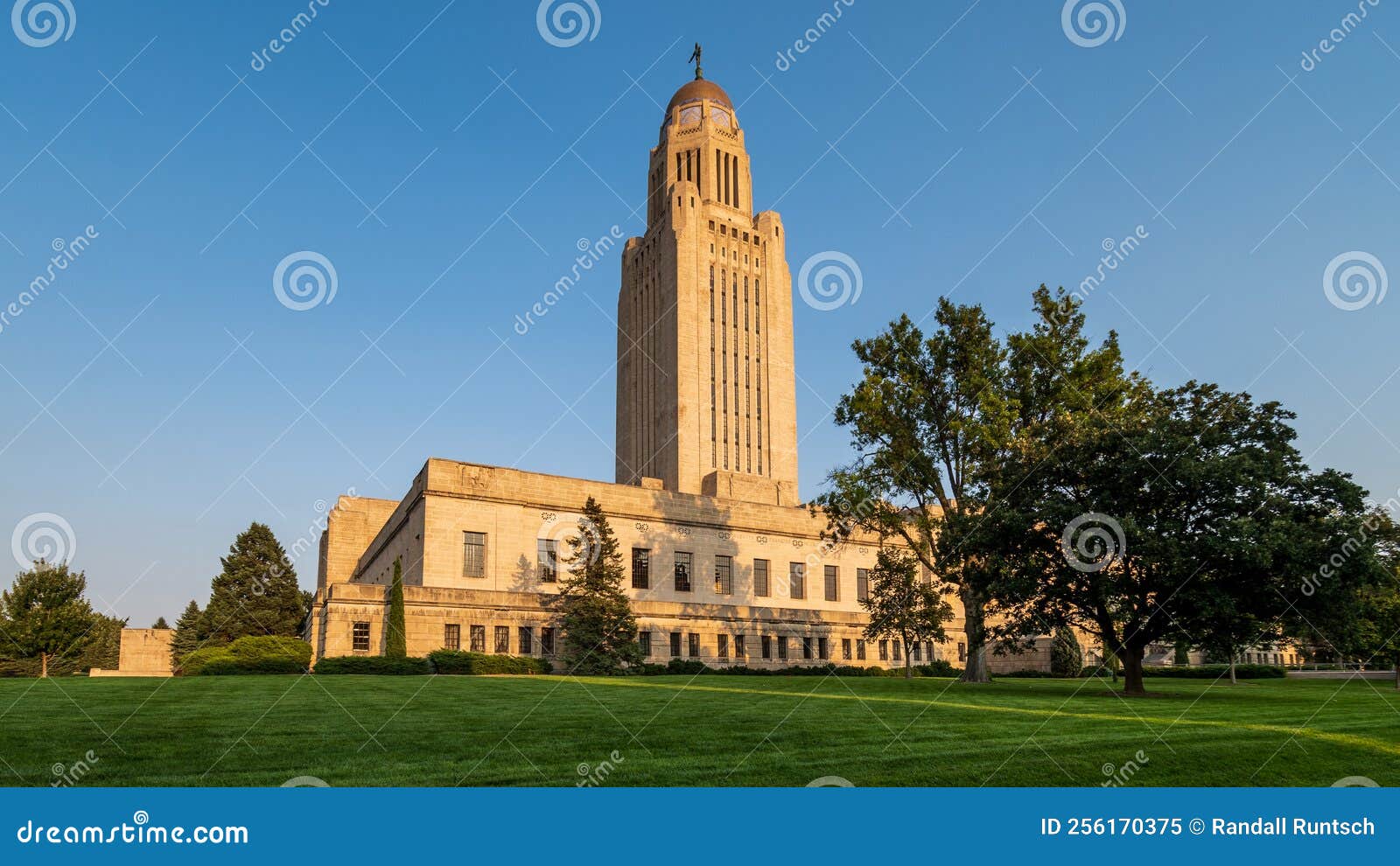 Nebraska State Capitol stock image. Image of grass, stone - 256170375