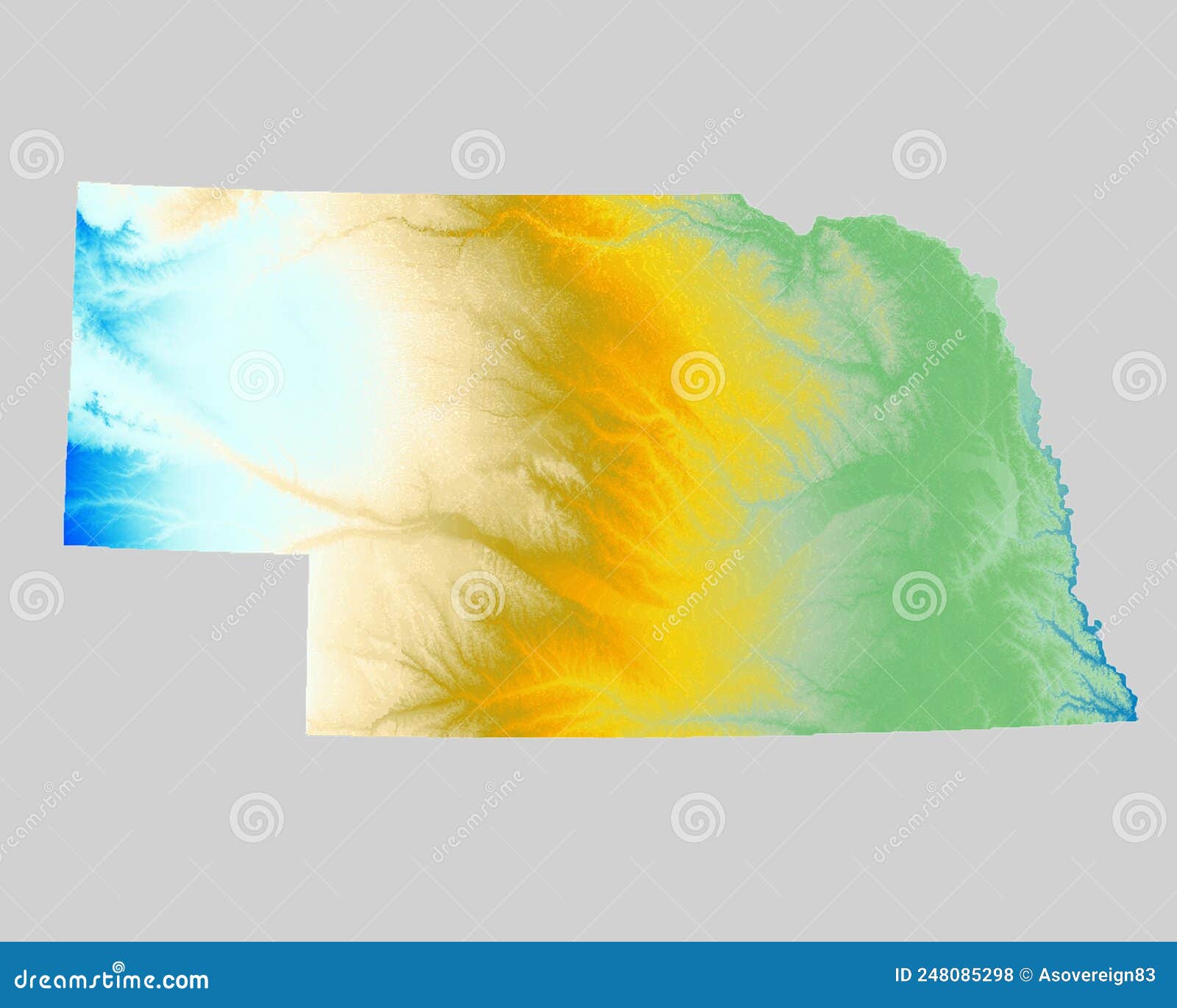 Nebraska Underground Water Aquifer Stock Illustration - Illustration of ...