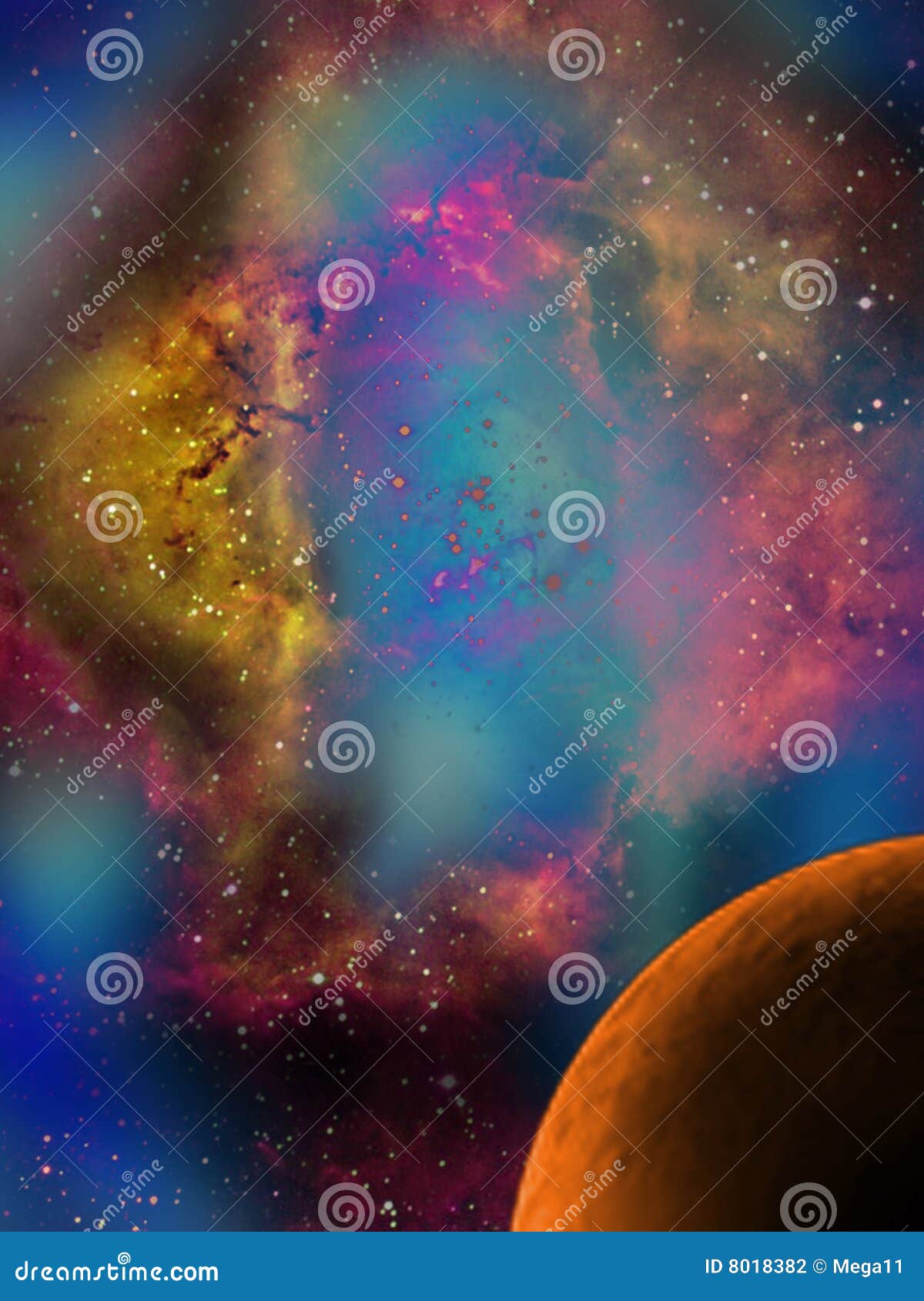 Nebula stock photo. Image of colour, blue, cosmos, glow - 8018382