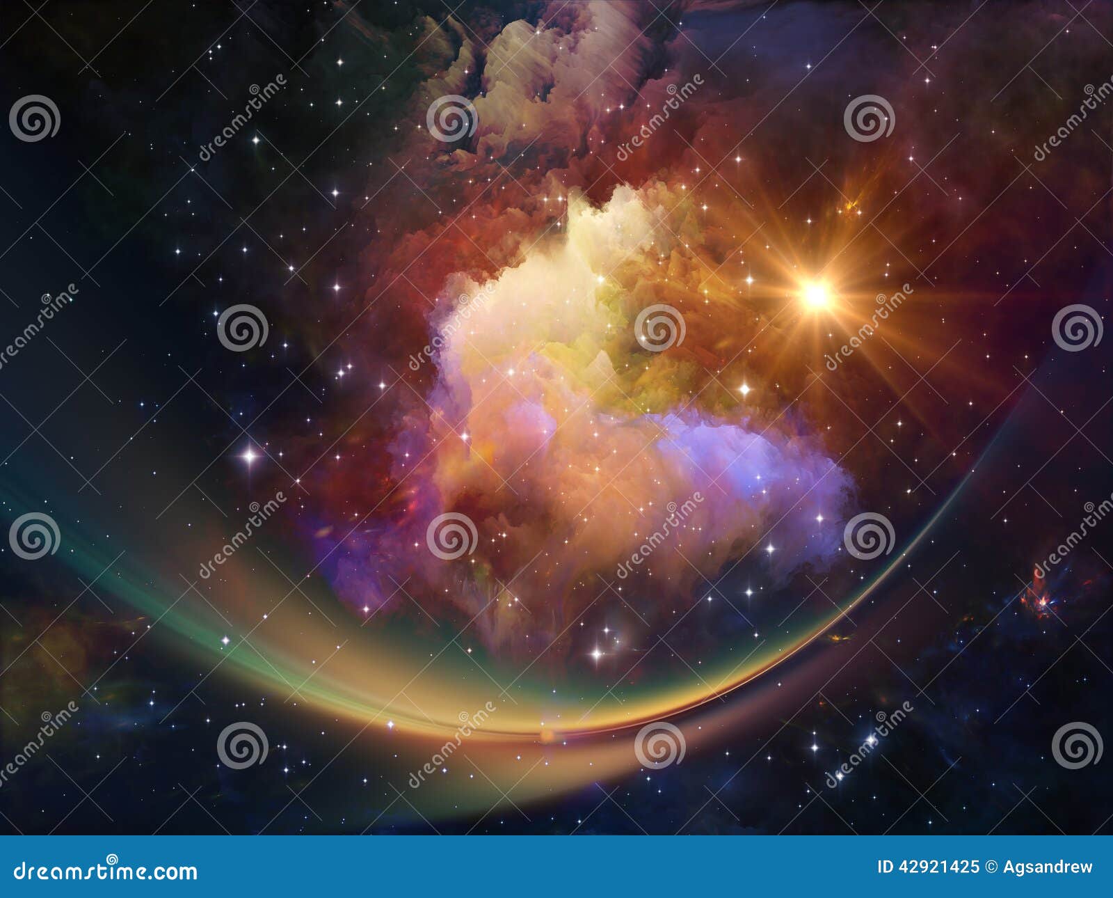 Nebula Composition stock illustration. Illustration of background ...