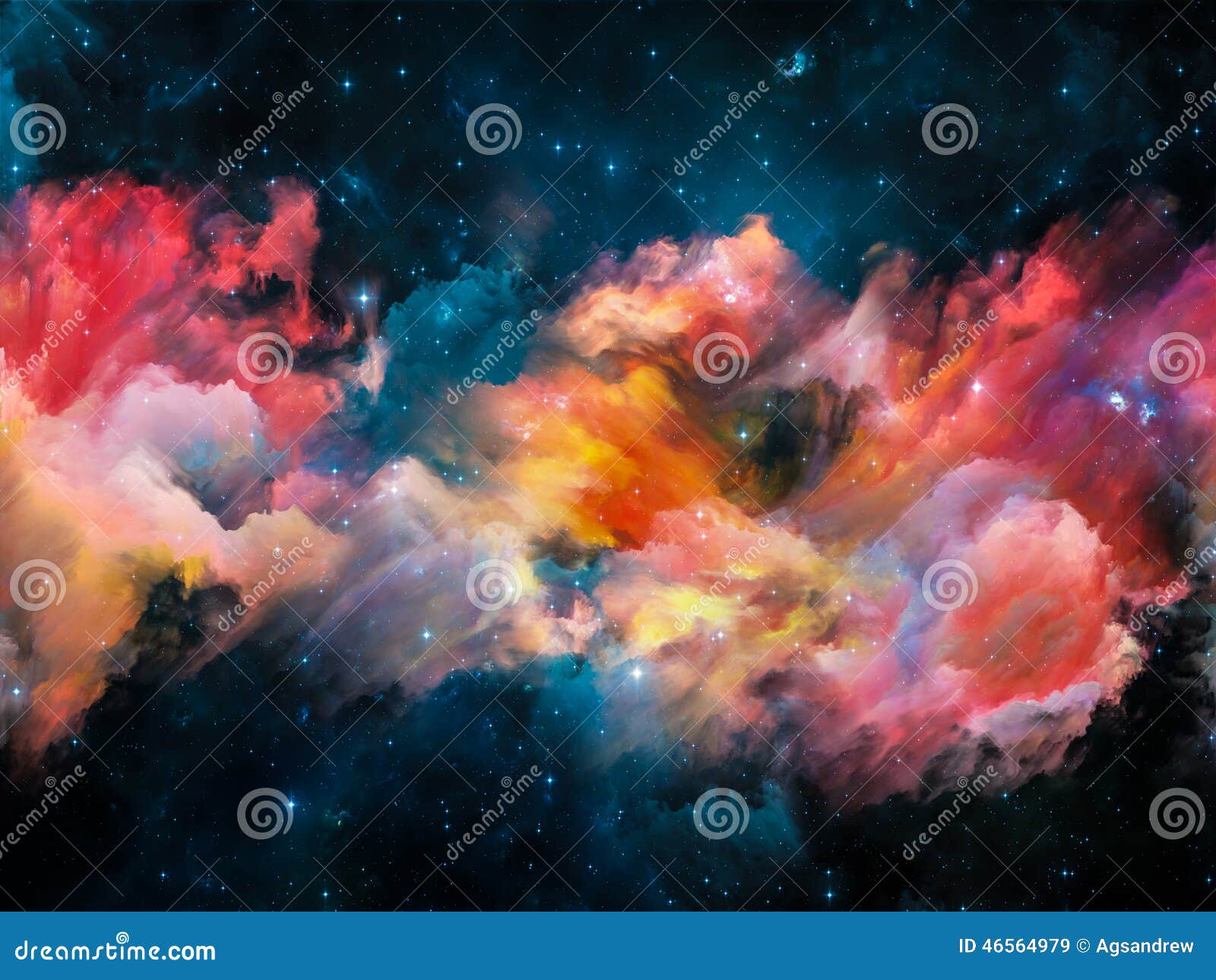 Nebula Composition stock illustration. Illustration of cosmos - 46564979